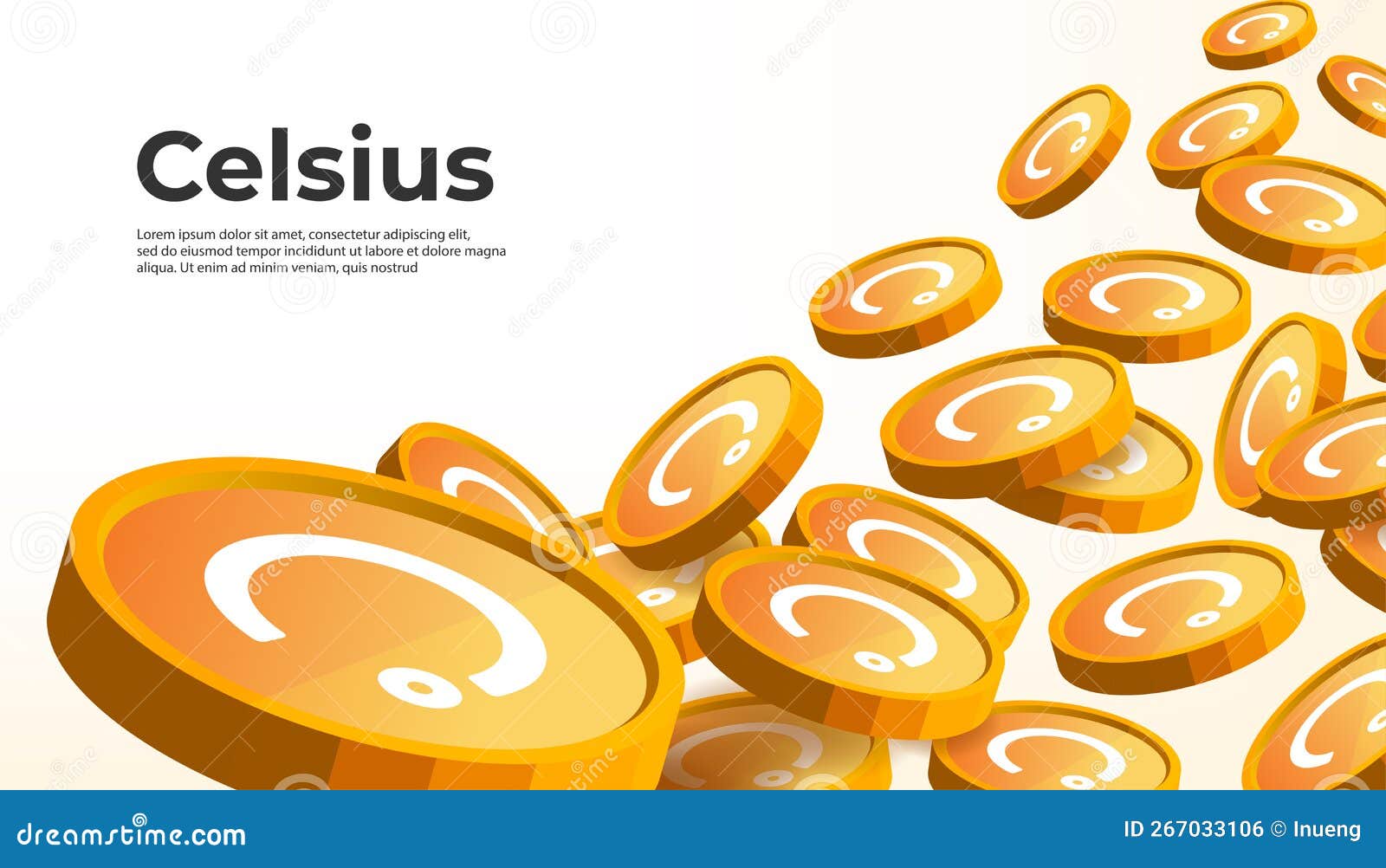 Celsius CEL Banner. CEL Coin Cryptocurrency Concept Banner Background ...