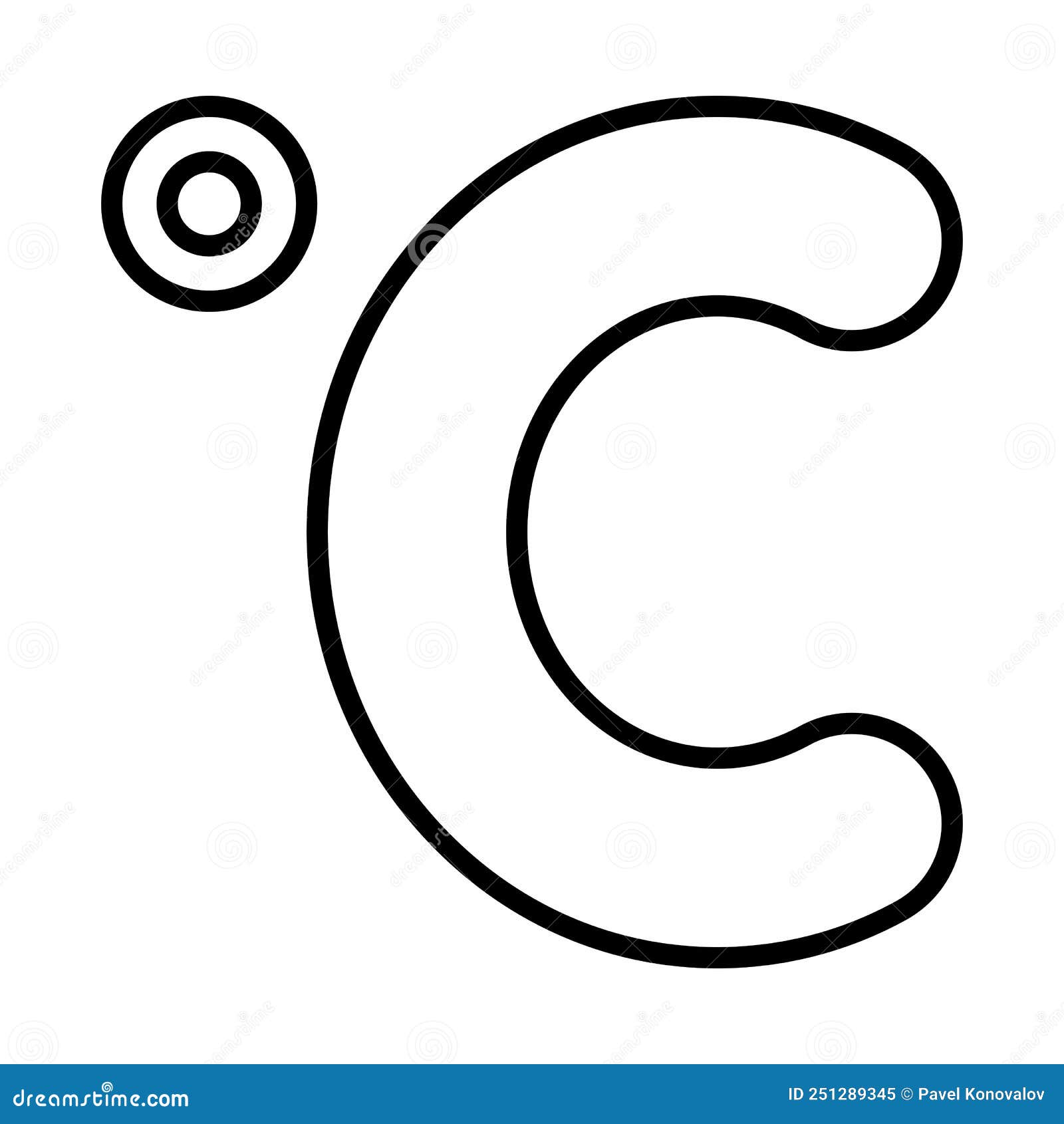 Celsius Degree Icon stock vector. Illustration of health - 251289345