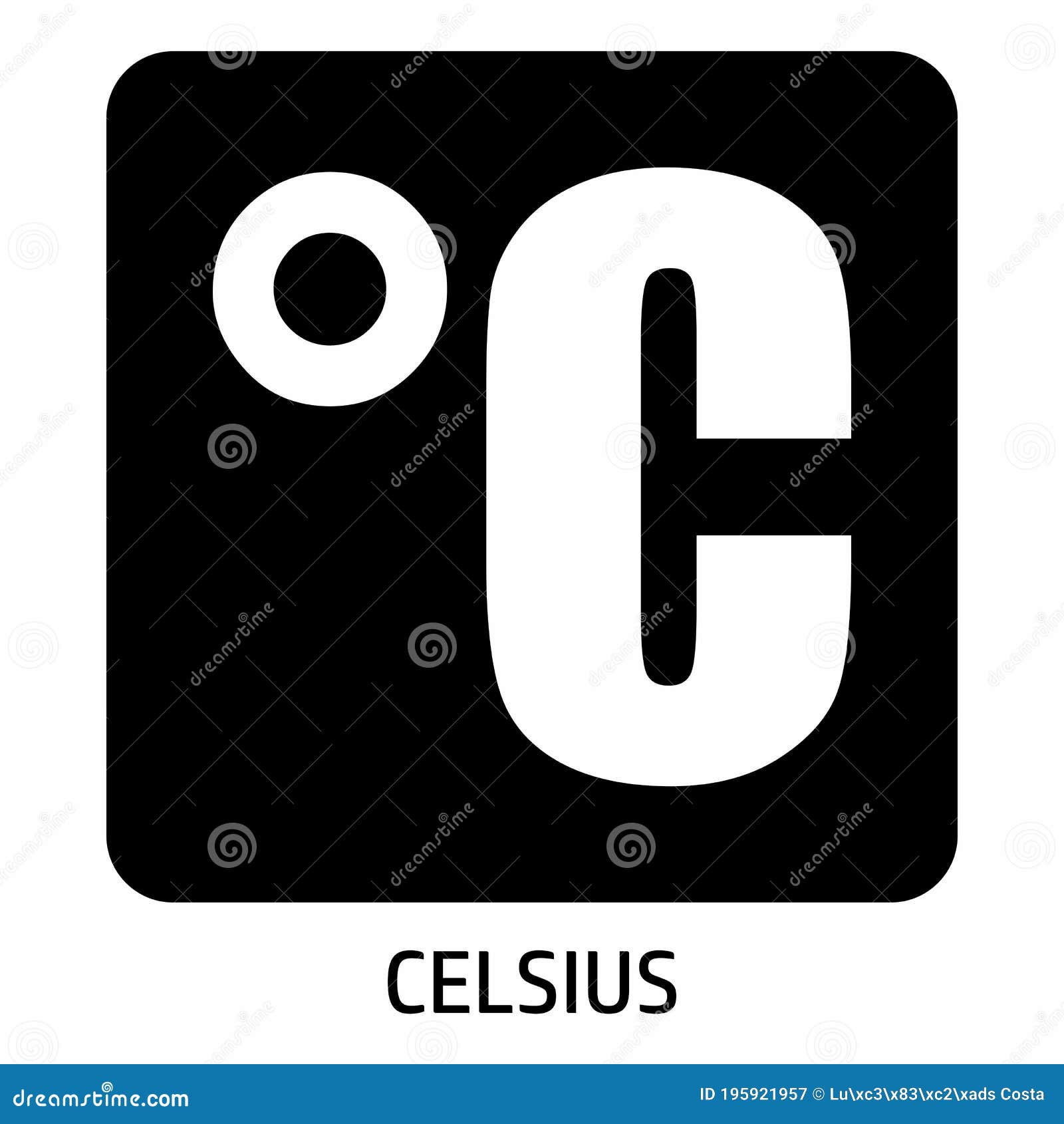 Celsius Degree Icon Cartoon Vector | CartoonDealer.com #247870301
