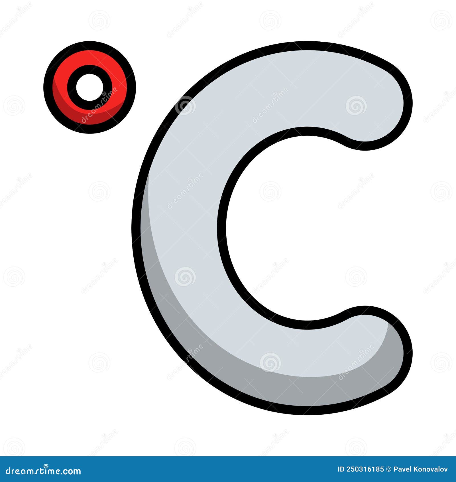 Celsius Degree Icon stock vector. Illustration of graphic - 250316185