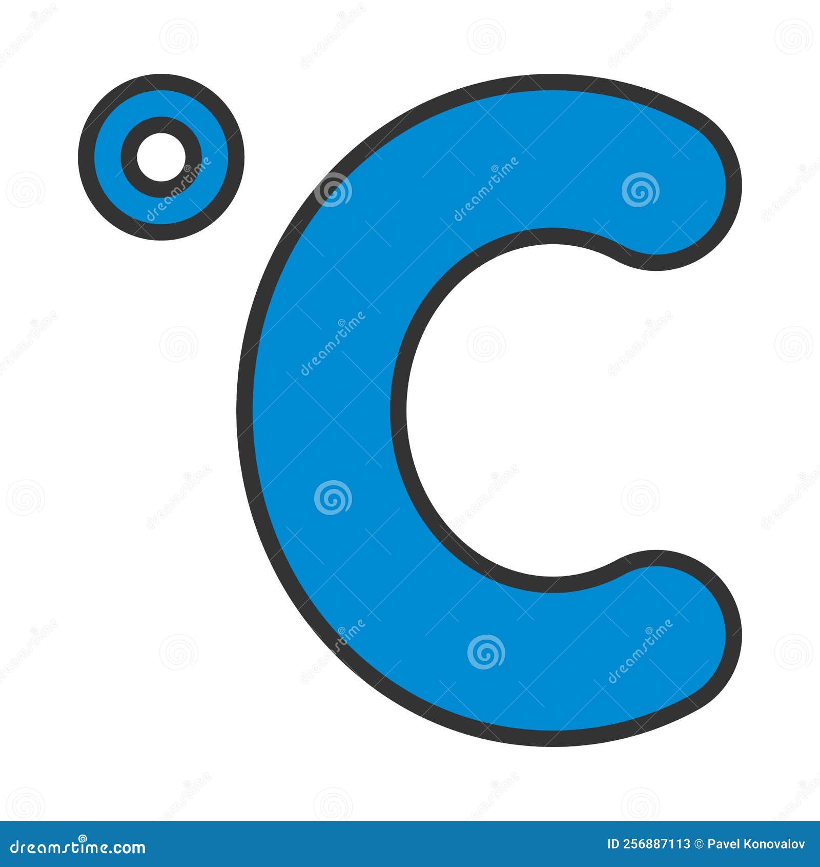 Celsius Degree Icon stock vector. Illustration of health - 256887113