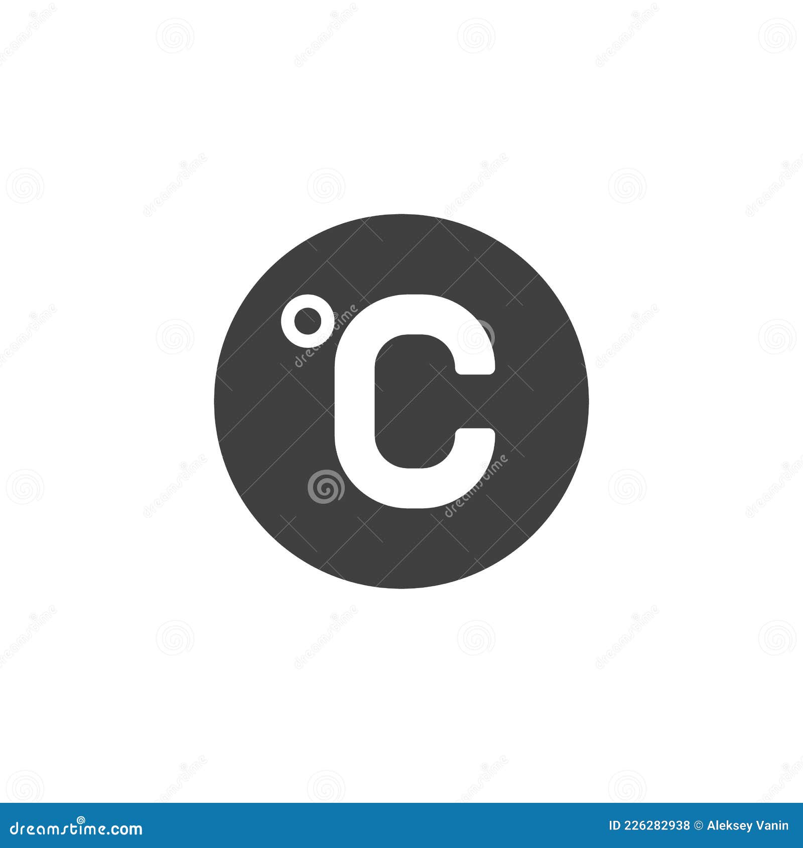 Celsius degree vector icon stock vector. Illustration of icon - 226282938