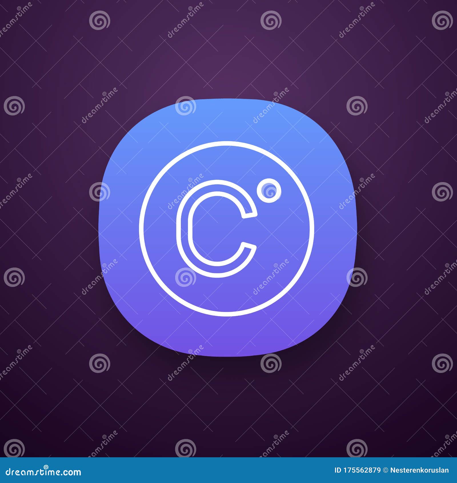 Celsius Degrees Temperature App Icon Stock Vector - Illustration of ... Celsius Degrees Temperature App Icon Stock Vector - Illustration of ...