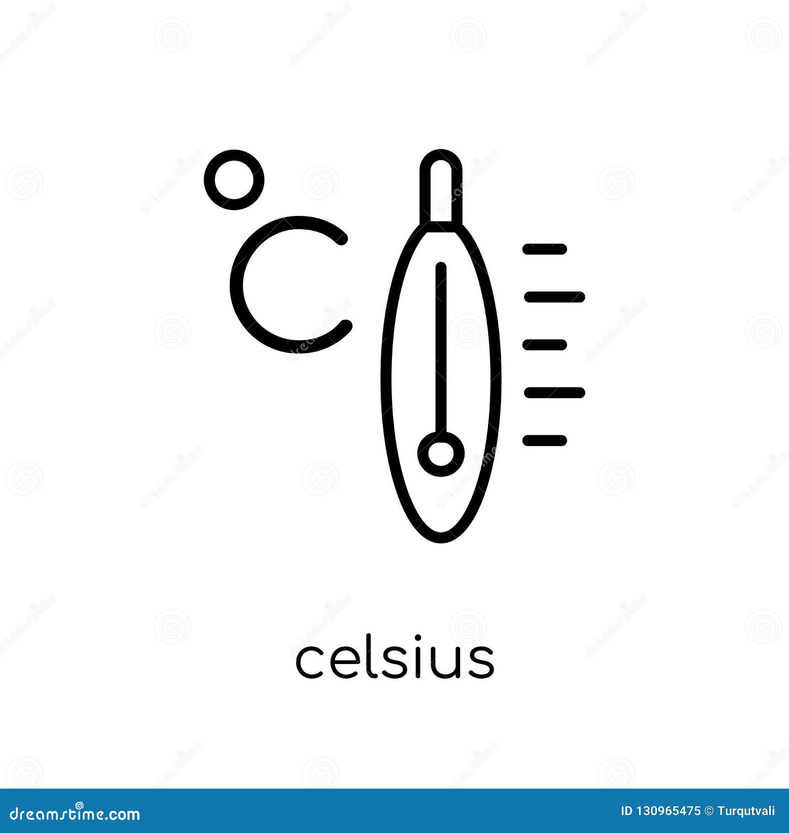 Celsius Icon from Collection. Stock Vector - Illustration of sign ...