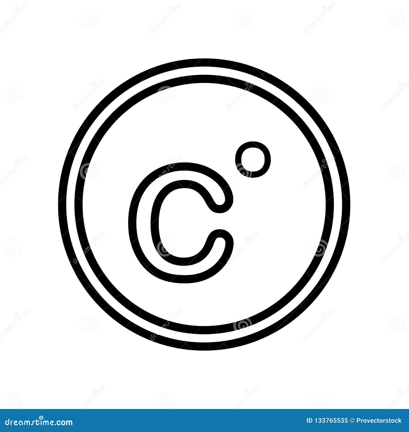 Celsius Icon Vector Sign and Symbol Isolated on White Background ...