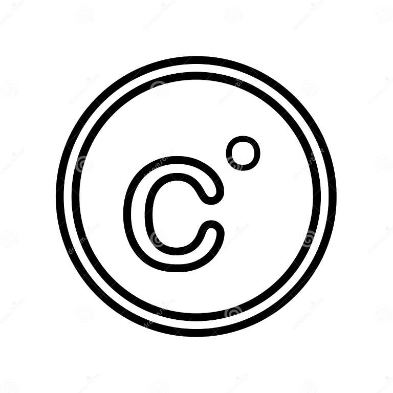 Celsius Icon Vector Sign and Symbol Isolated on White Background ...