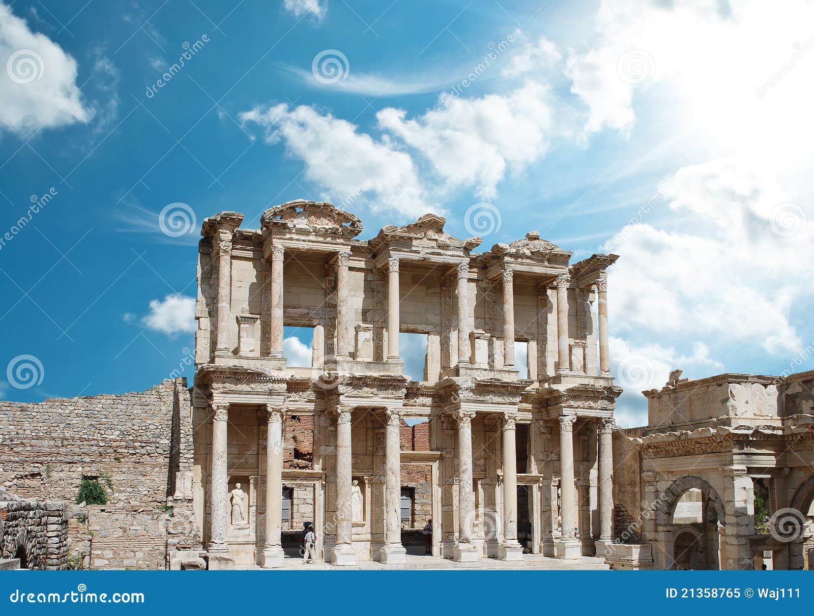 Celsius Library stock image. Image of ionian, east, culture - 21358765