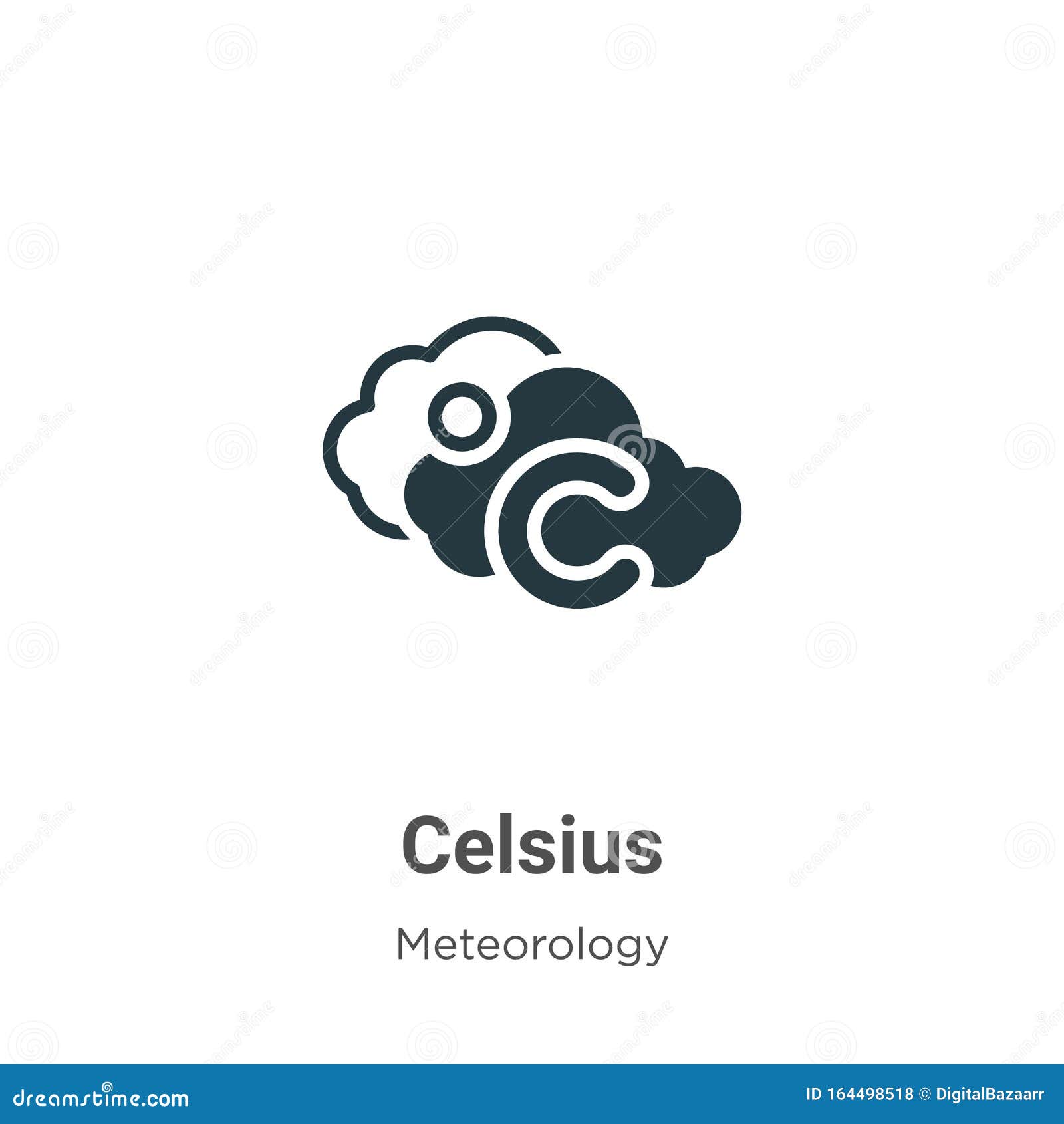 Celsius Vector Icon on White Background. Flat Vector Celsius Icon ...