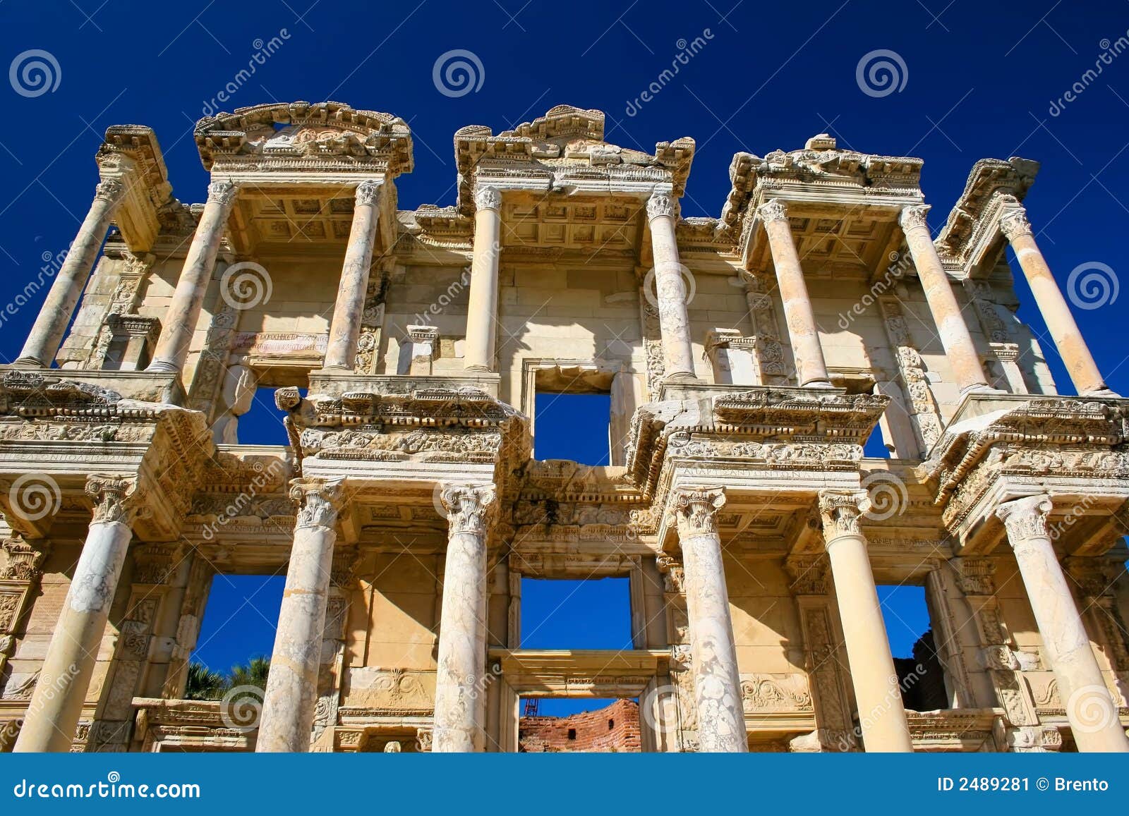Celsus Library Sightseeing Royalty-Free Stock Image | CartoonDealer.com ...
