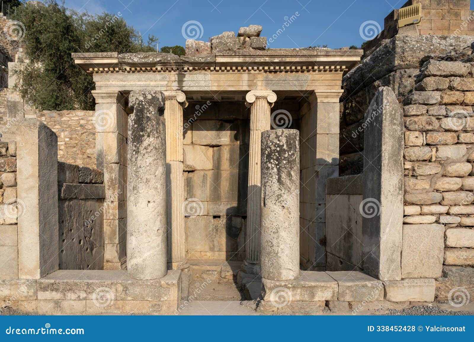 Celsus Library in the Ancient City of Ephesus with Its Magnificent View ...