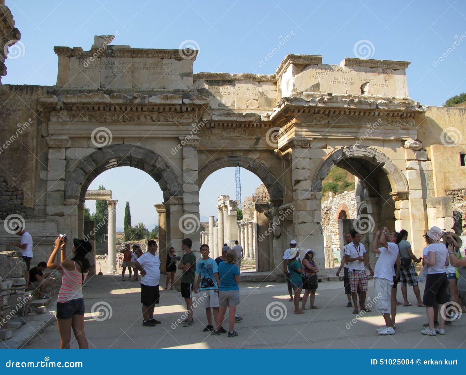 Celsus library in Ephesus editorial stock image. Image of building ...