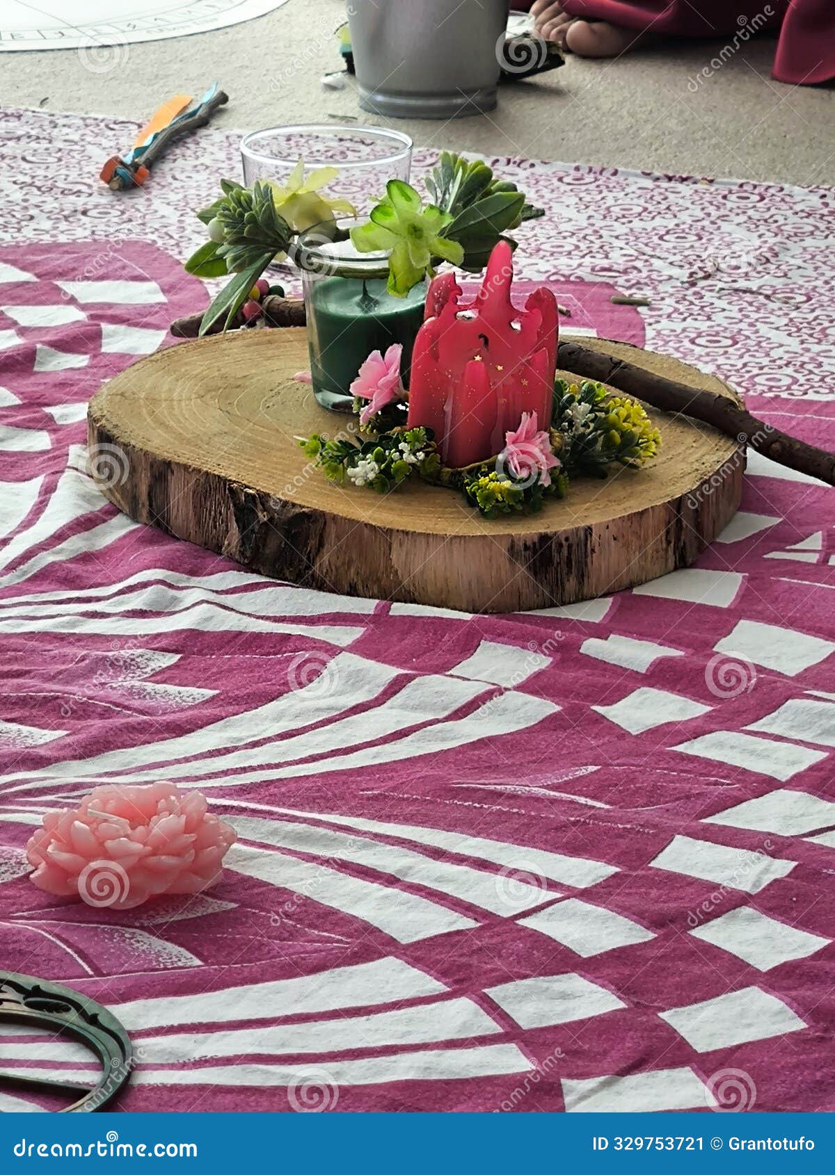 Celtic altar stock image. Image of ritual, year, candle - 329753721