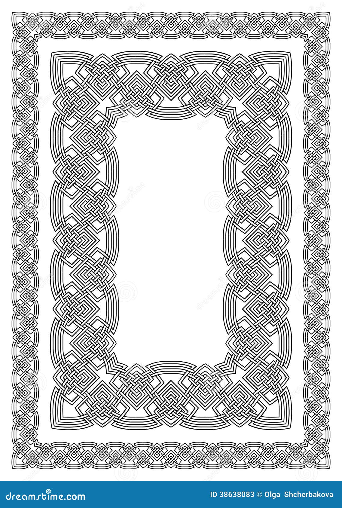 Celtic Scroll Wall Border