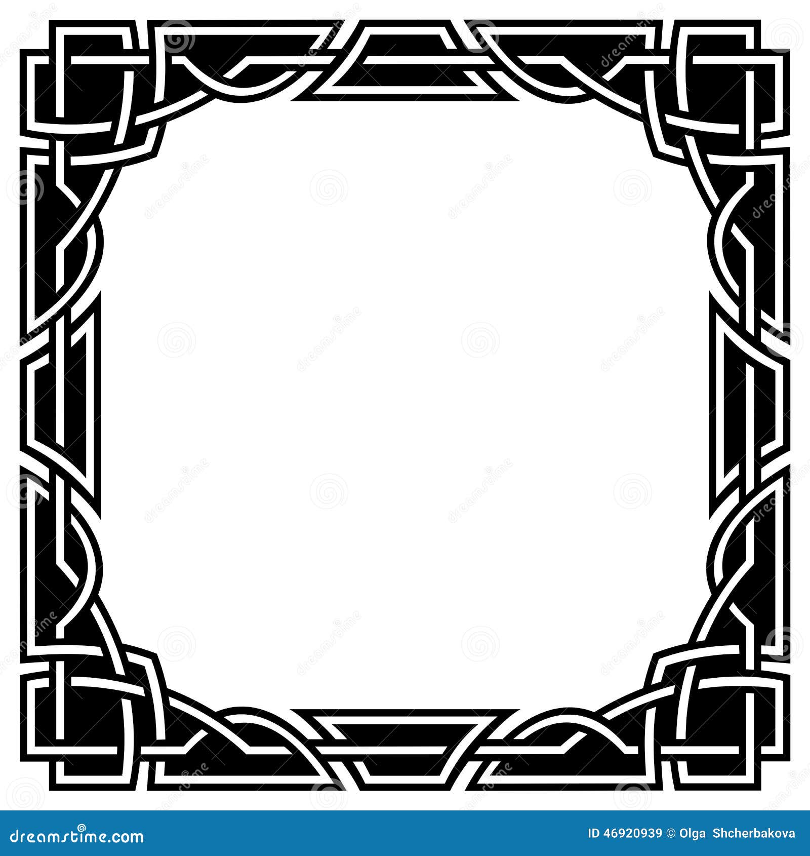 Celtic border stock vector. Illustration of decoration - 46920939