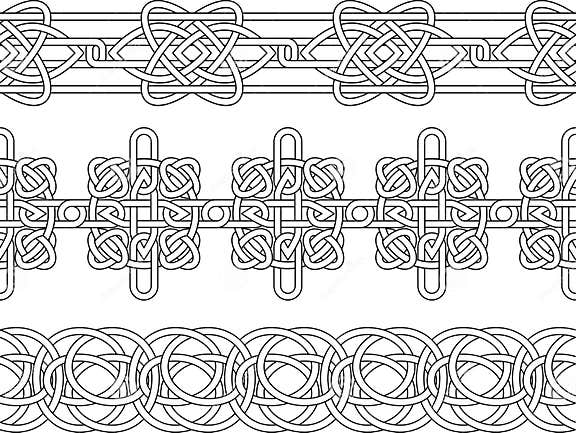 Celtic border pattern stock illustration. Illustration of shape - 25336073