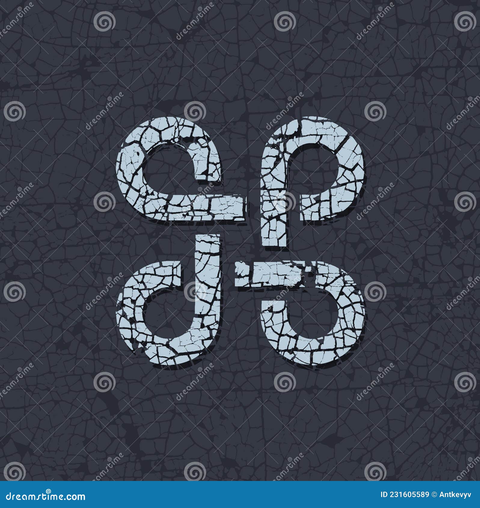 Celtic Bowen Knot Symbol. Continuous Heraldic Knot Stock Vector ...