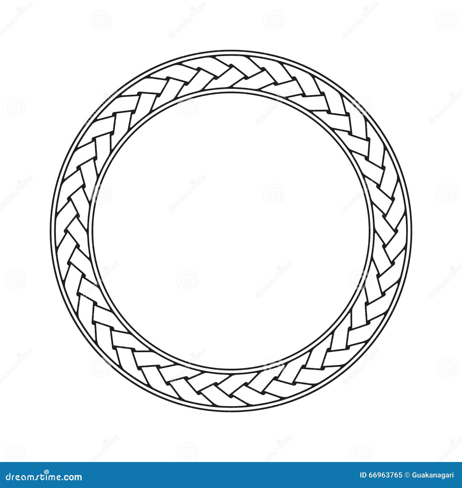 Celtic Braid Circular Frame Vector Ornament | CartoonDealer.com #66963765