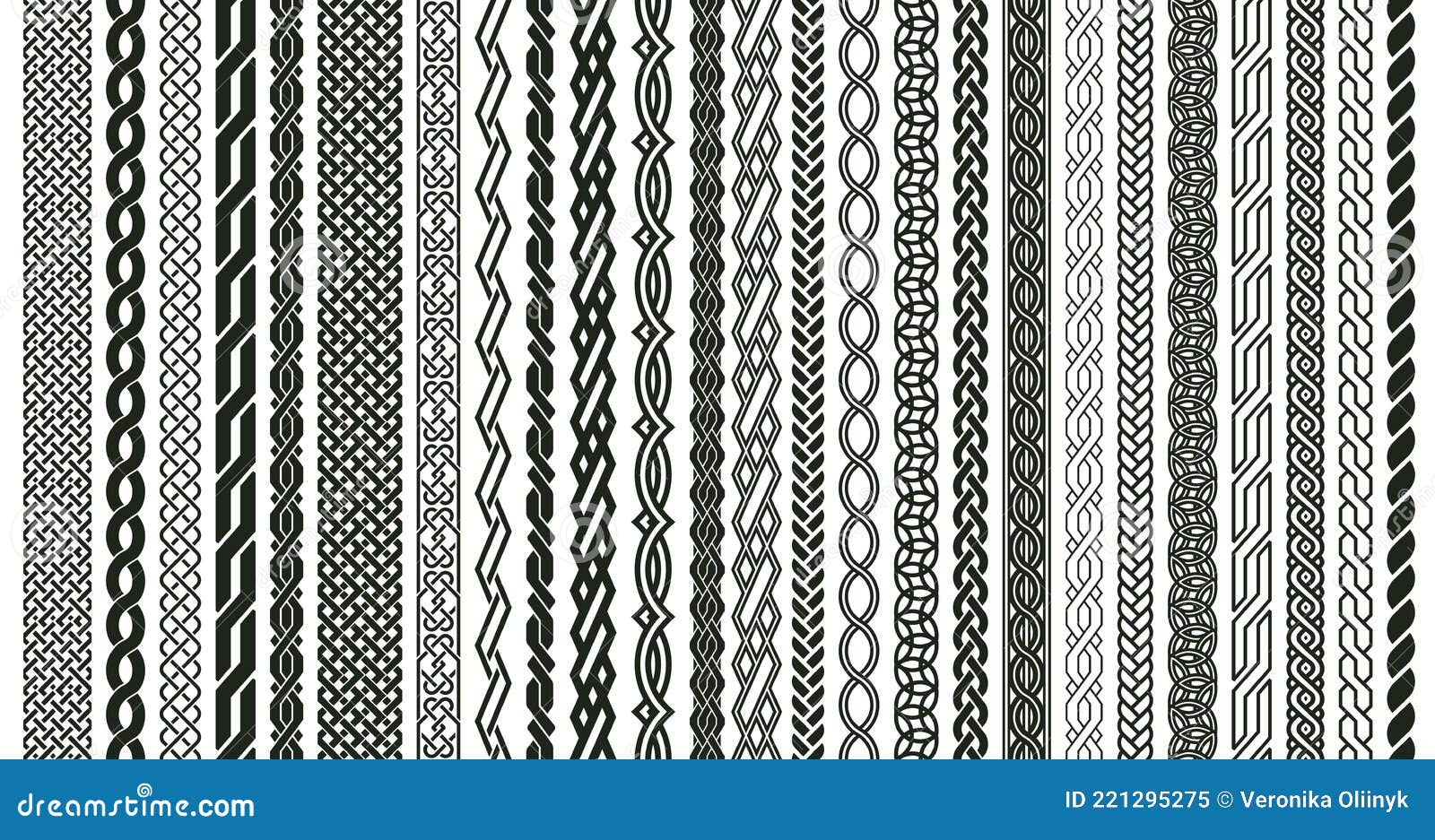 Celtic Braid Frames. Rounded Braided Ornaments Frame, Irish Woven Braid ...