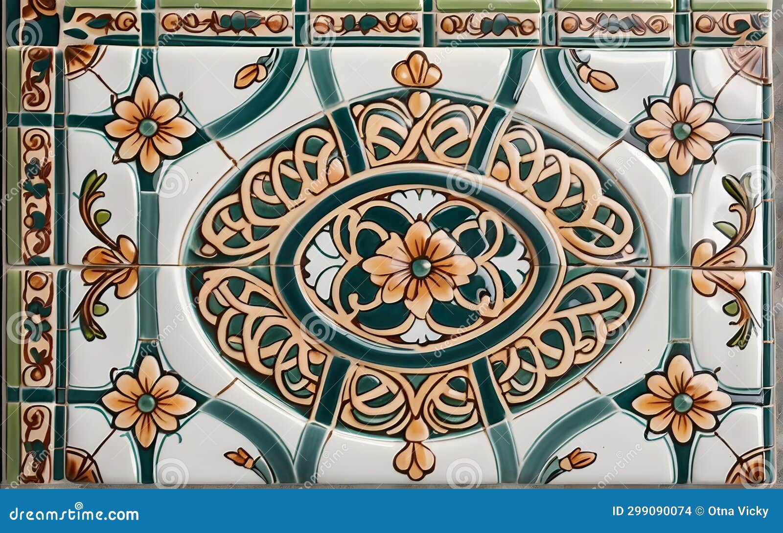 Celtic Ceramic Tile Texture, Classic And Old School With 8K Resolution ...