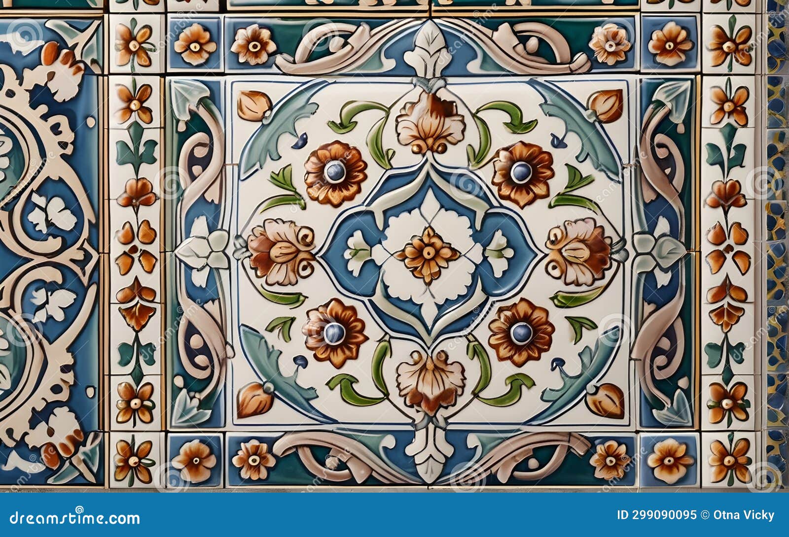 Celtic Ceramic Tile Texture, Classic and Old School with 8K Resolution ...
