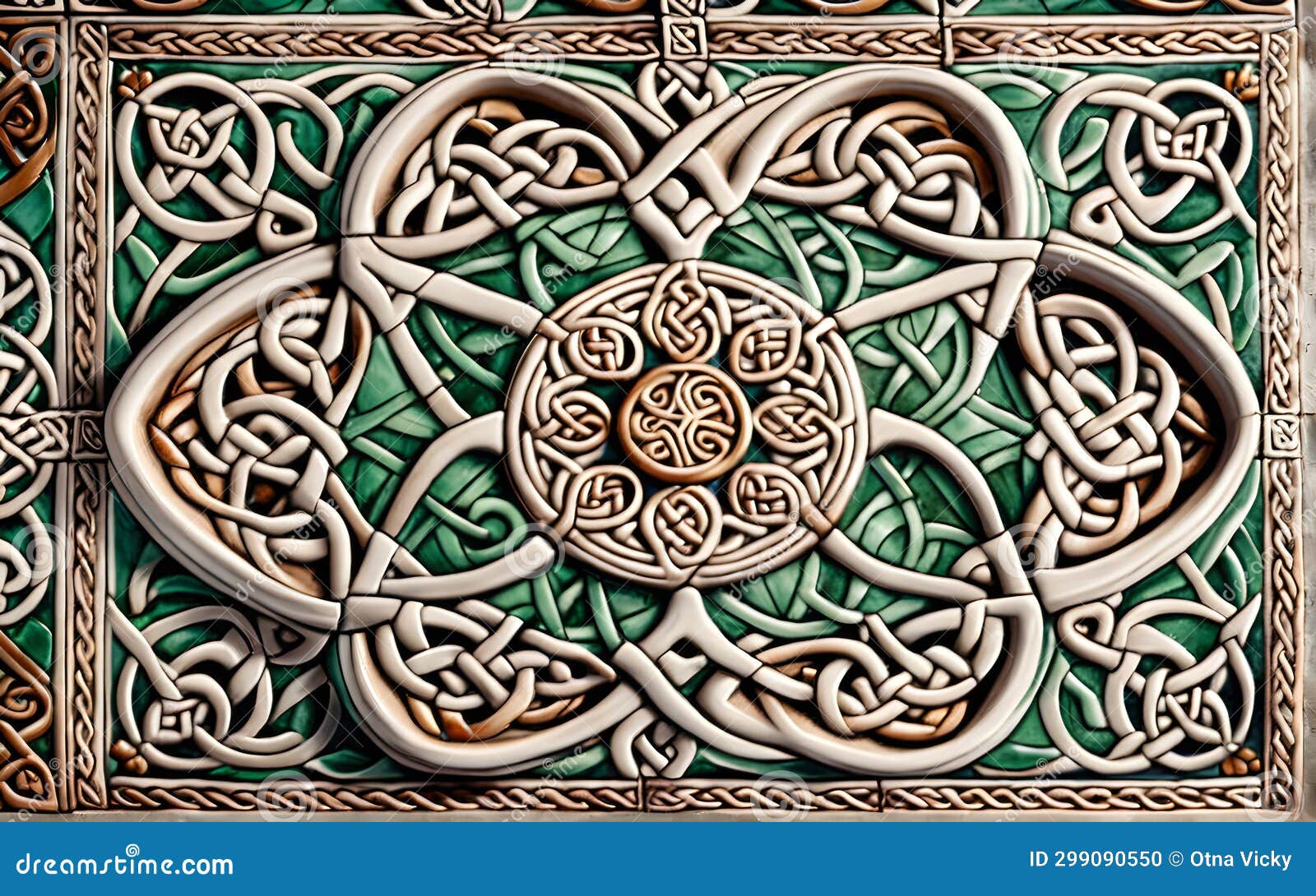 Celtic Ceramic Tile Texture, Classic and Old School with 8K Resolution ...
