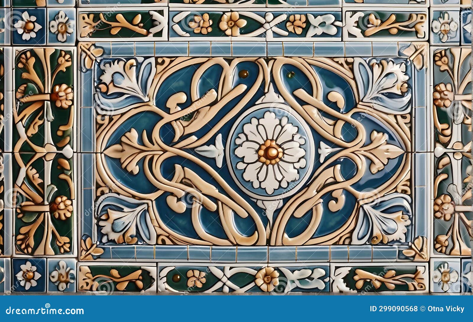 Celtic Ceramic Tile Texture, Classic and Old School with 8K Resolution ...