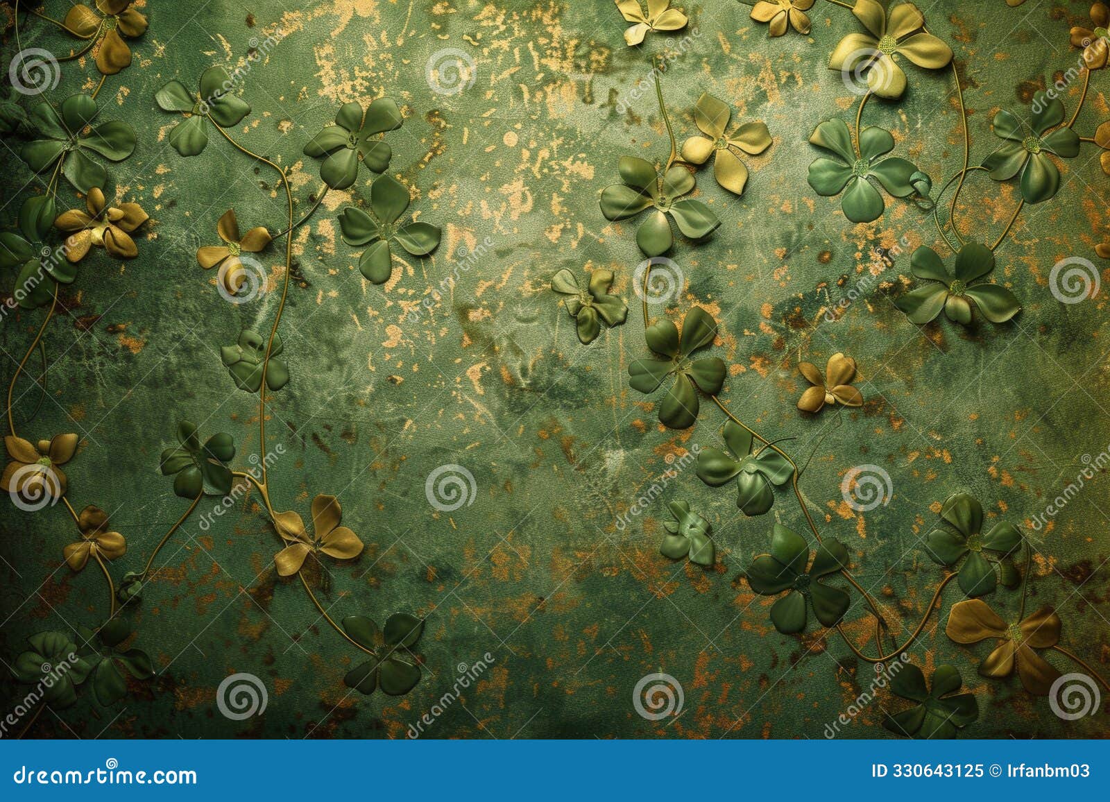 Celtic Charm. Irish Wallpaper with Plain Background Stock Illustration ...