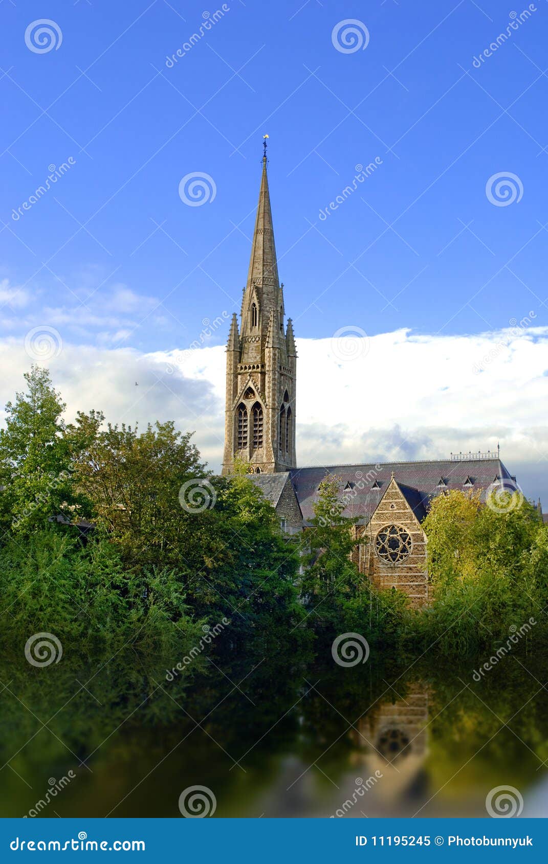 Celtic Church stock image. Image of hidden, reflection - 11195245