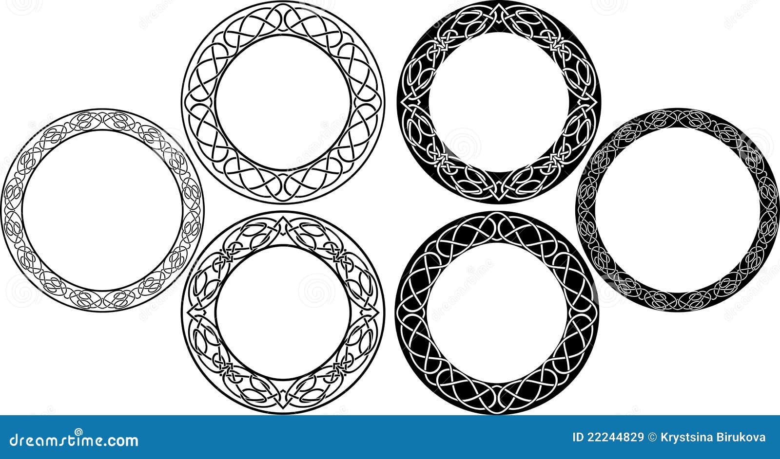 Celtic Knot Circle Border