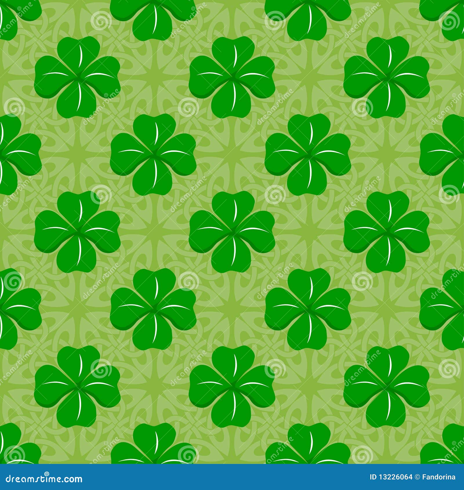 Celtic Clover Cartoon Vector | CartoonDealer.com #39807847