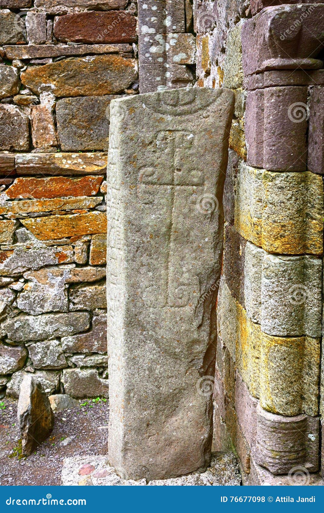Celtic Column, Kilkalmedar, Ireland Stock Photo - Image of jesus ...