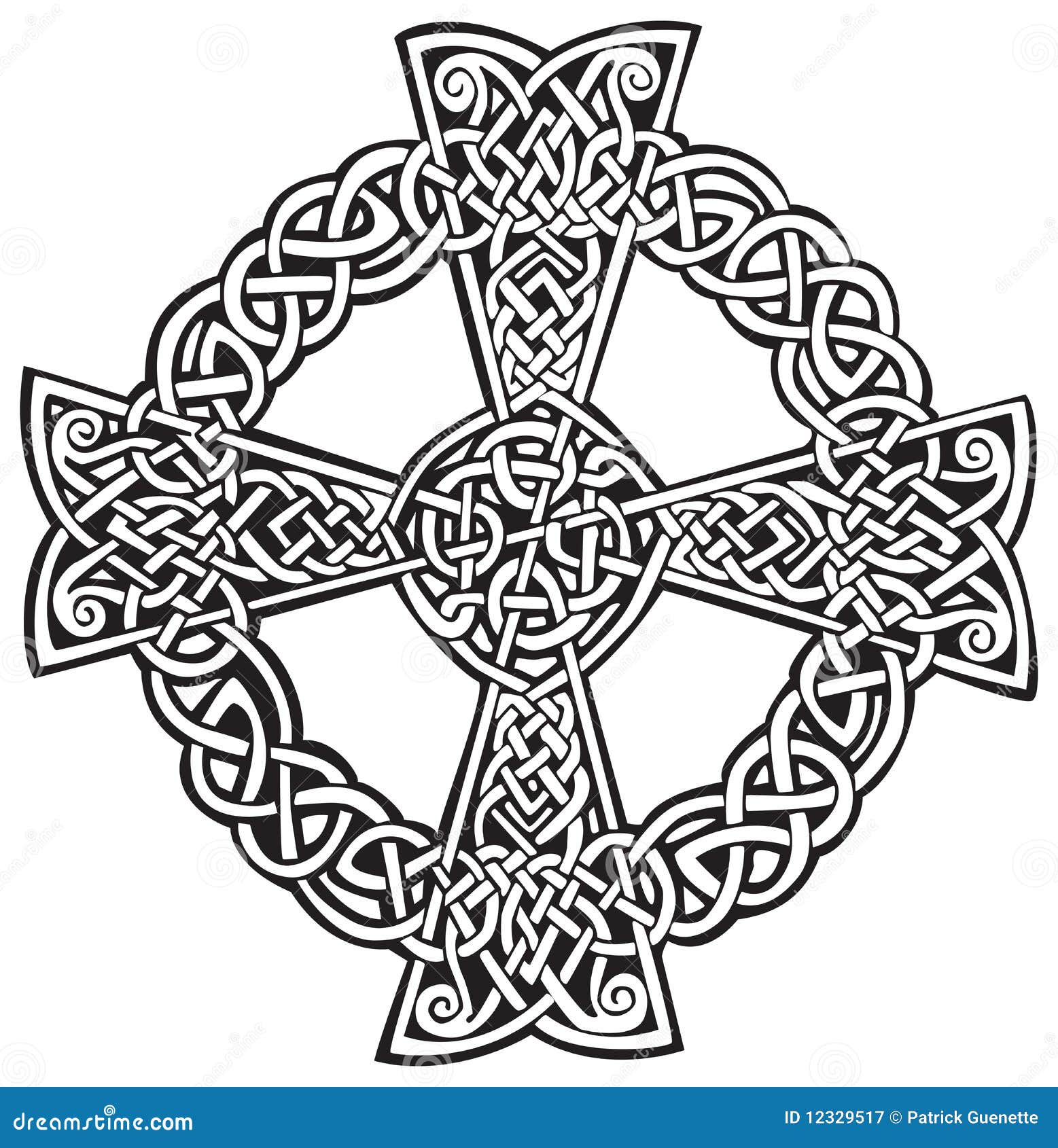 Celtic Cross stock vector. Illustration of isolated, background - 12329517