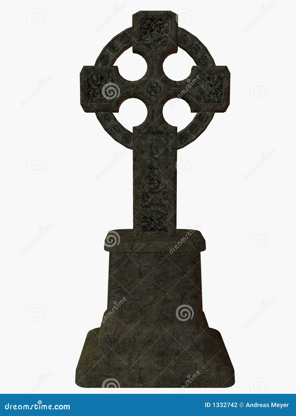 Cross Tombstone Template