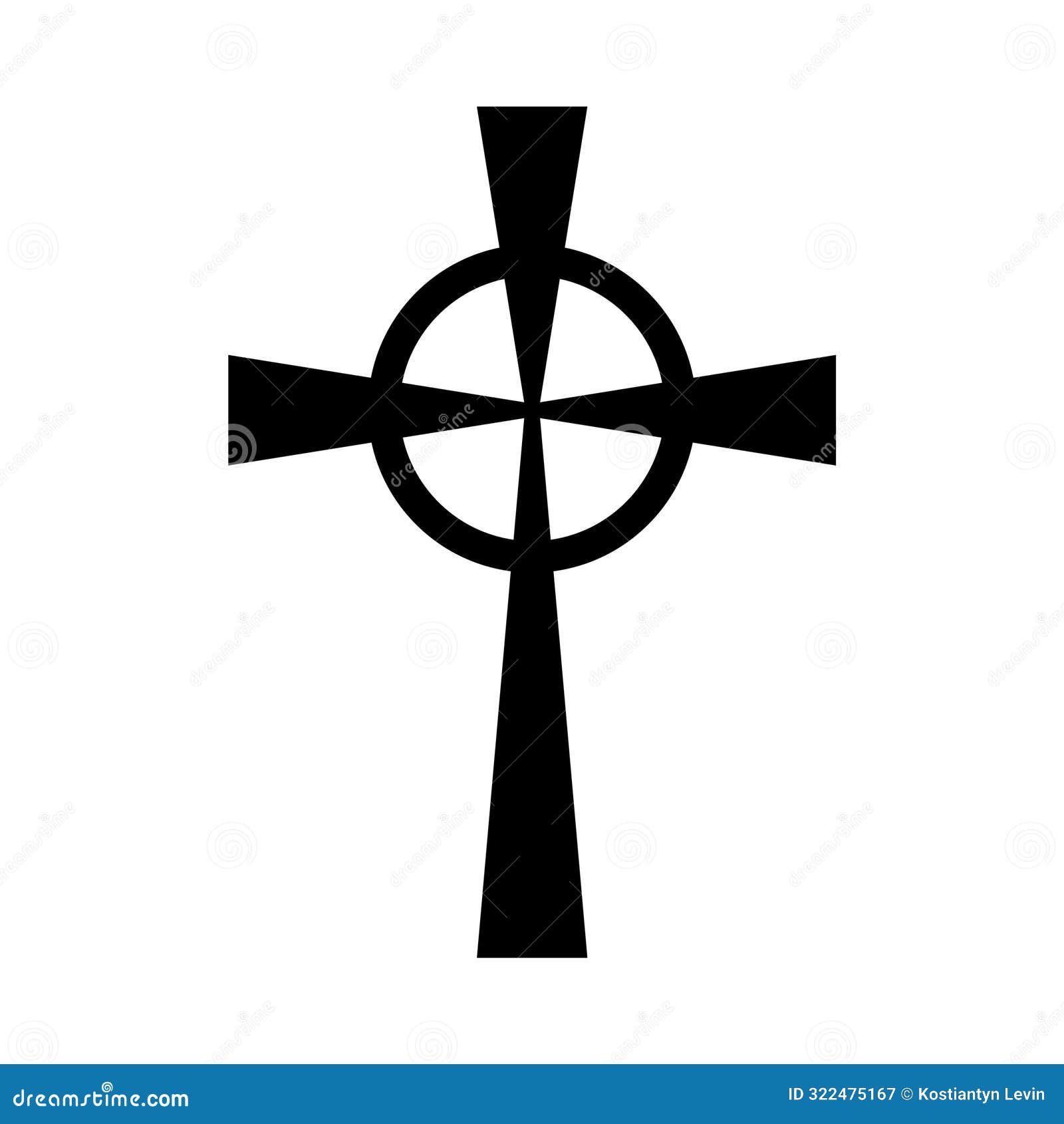 Celtic Cross Icon, Christian Cross Symbol Stock Vector - Illustration ...