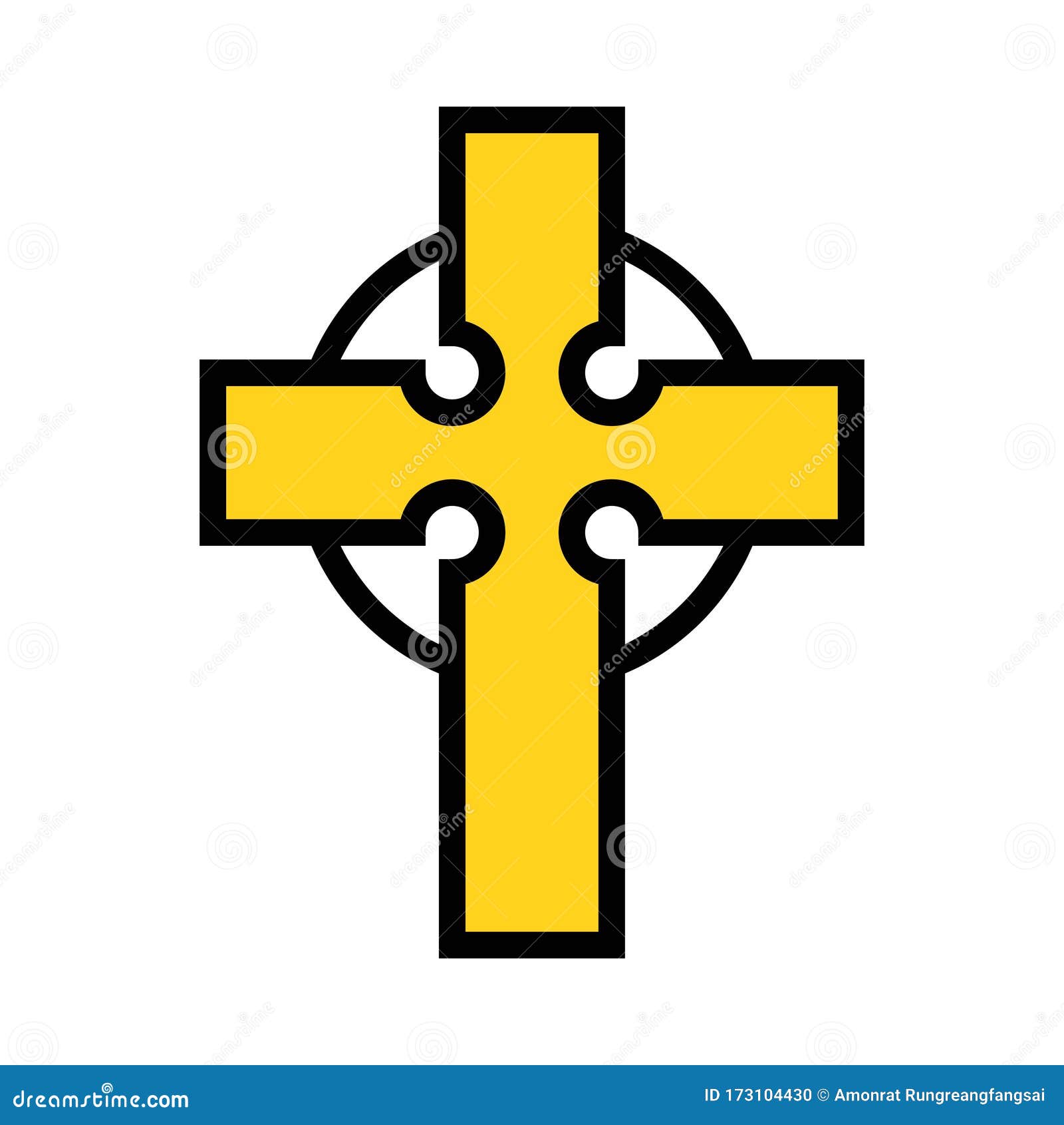 Celtic Cross Icon, Saint Patrick S Day Related Vector Stock Vector ...