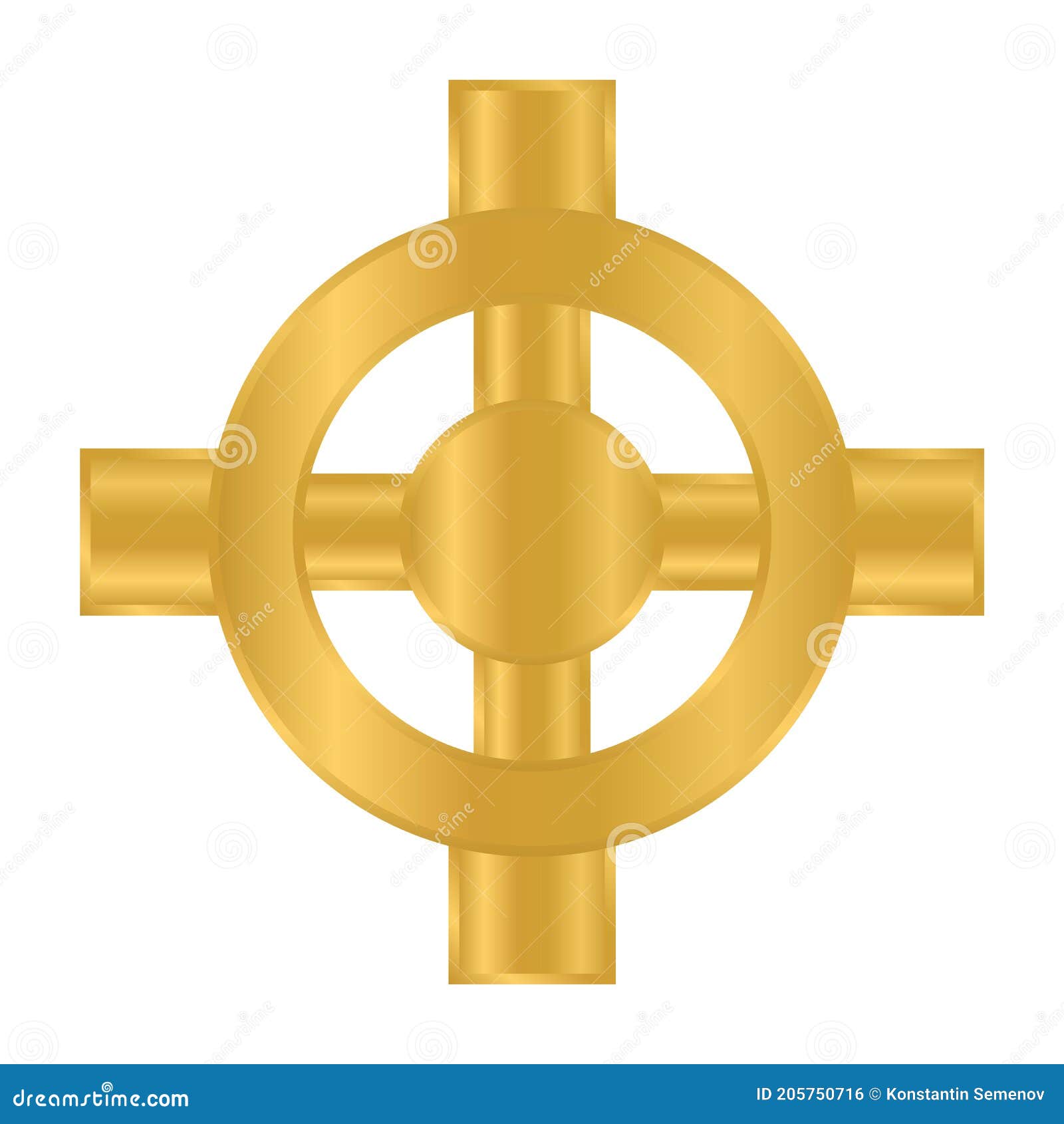 Celtic Cross Icon On White Royalty-Free Illustration | CartoonDealer ...