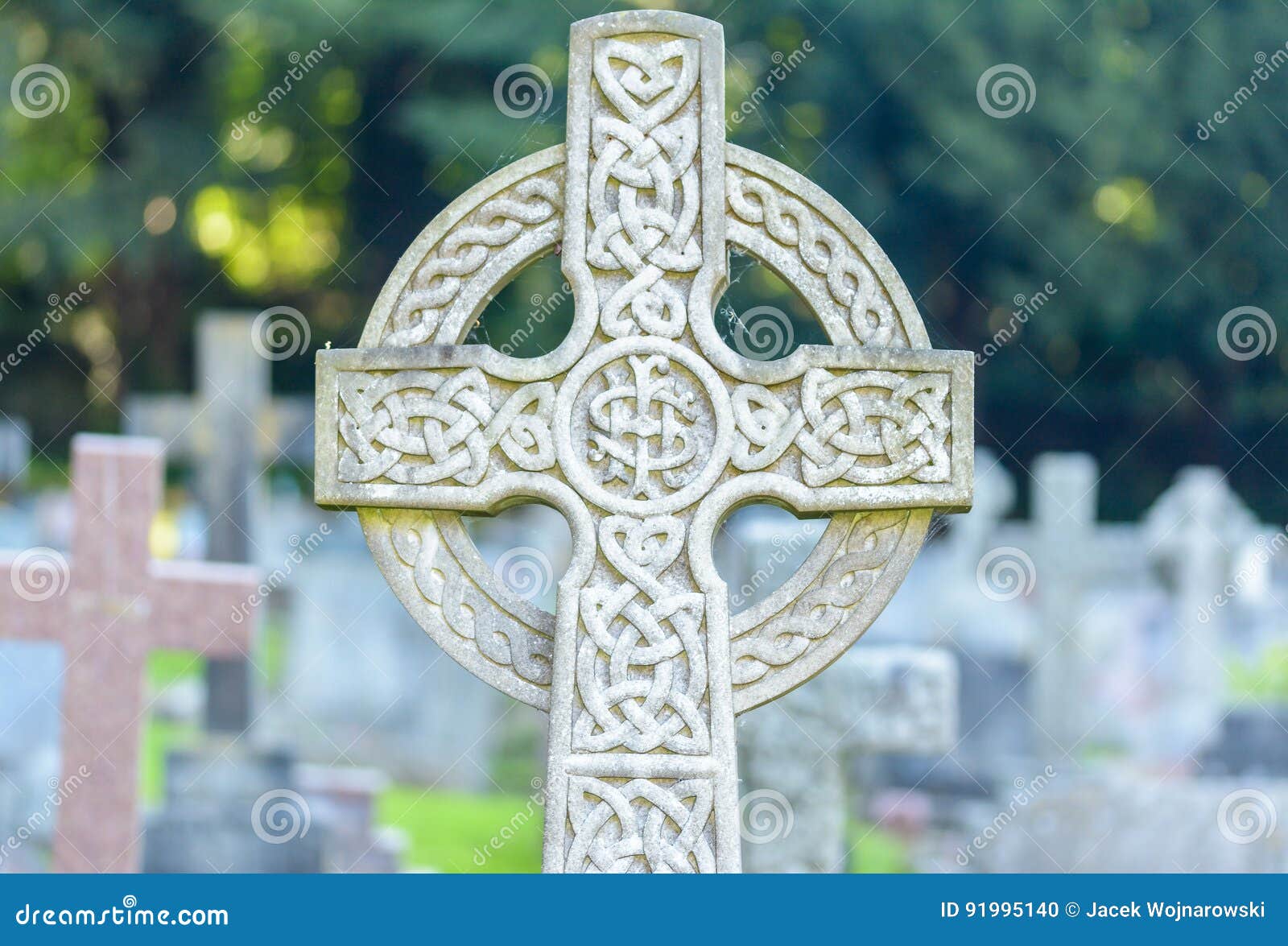 Celtic Cross IHS stock photo. Image of religion, christianity - 91995140