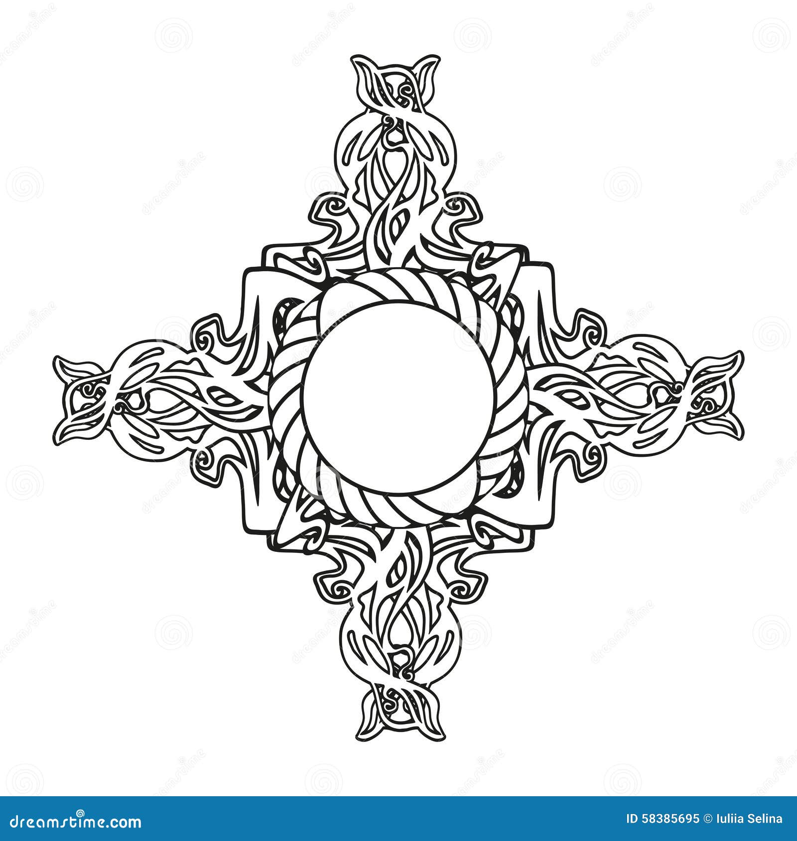 Celtic cross stock vector. Illustration of ornate, ornamental - 58385695