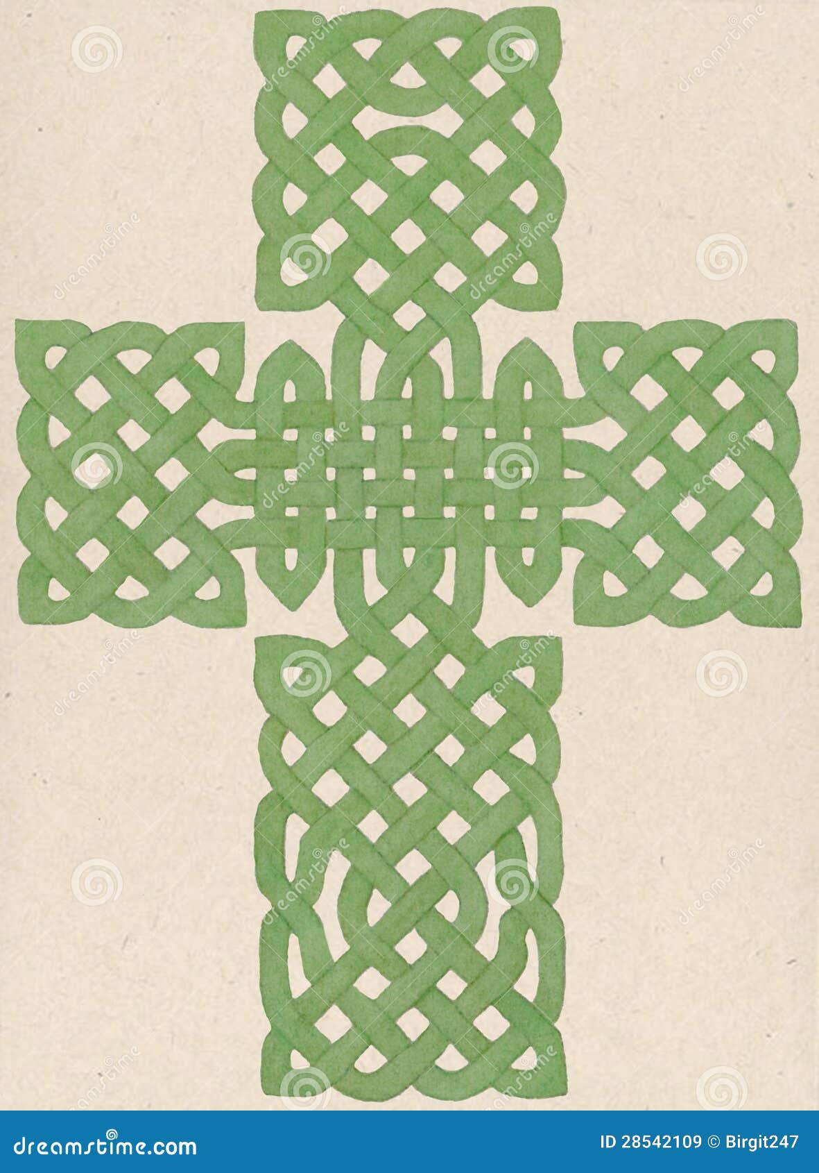 Celtic Cross painted stock illustration. Illustration of irish - 28542109