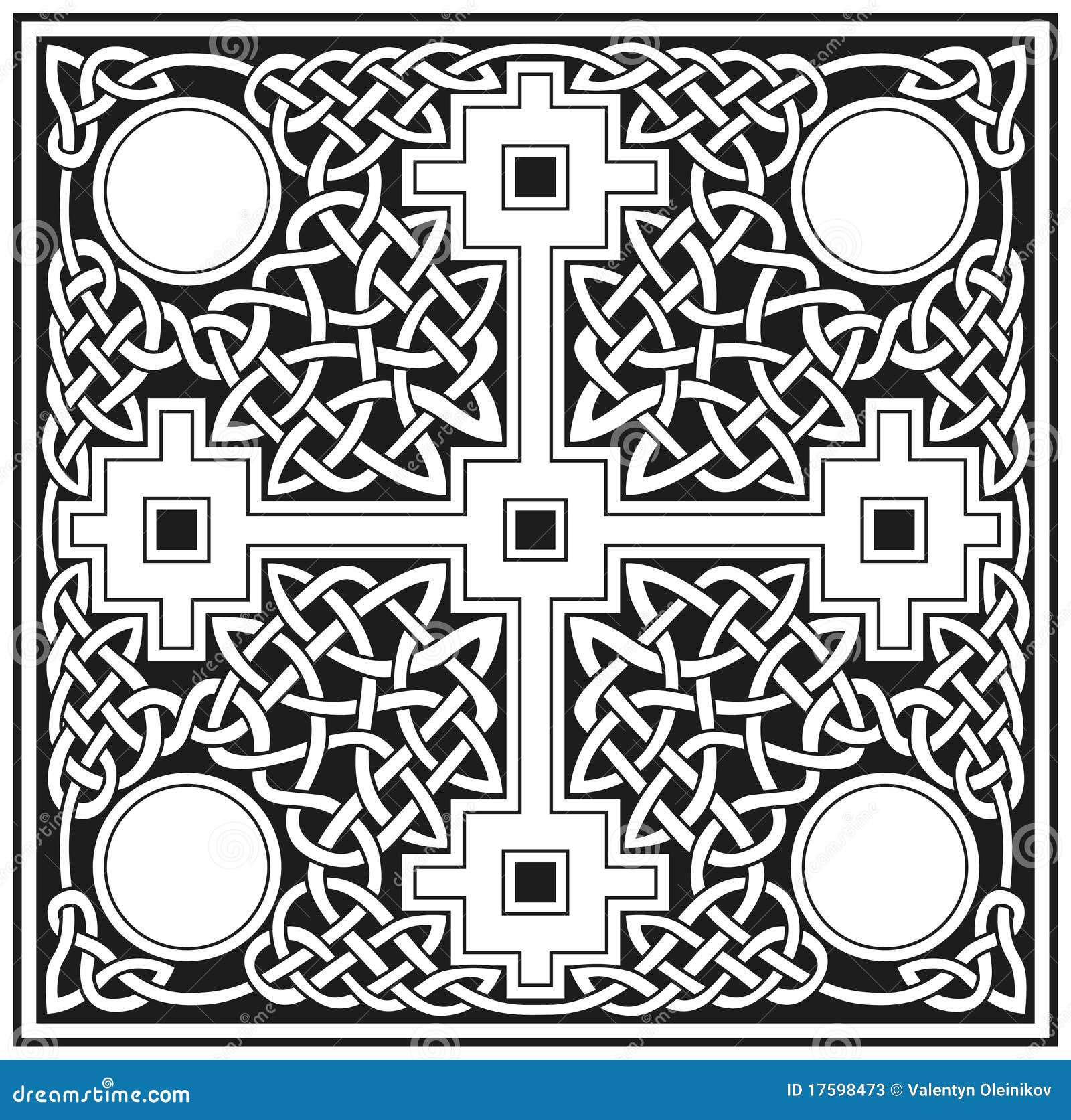 Celtic Cross Traditional Design Stock Vector - Illustration of design ...