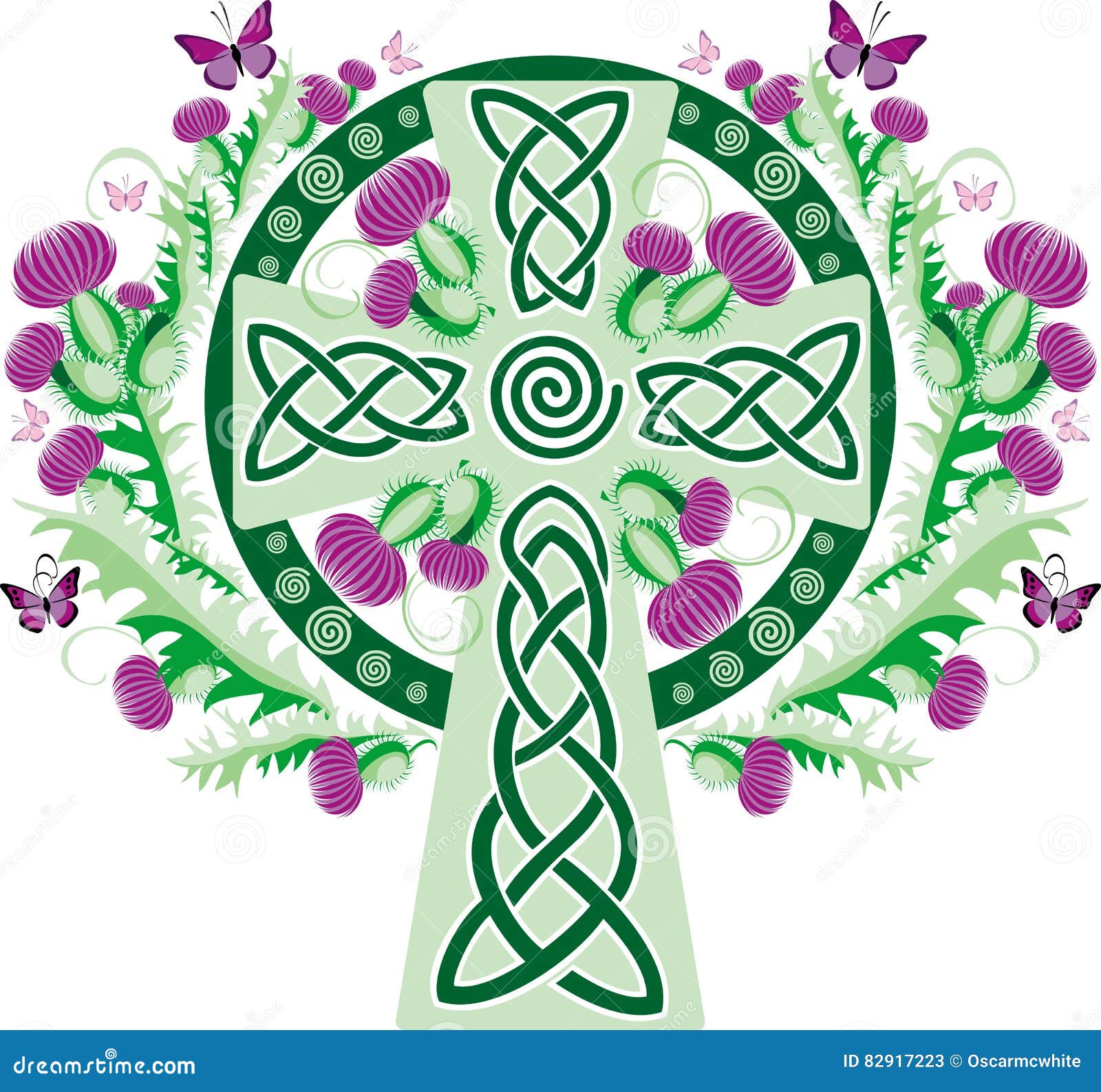 Celtic Cross Set, Silhouette Of Religious Christian Symbol, Icon Shape ...