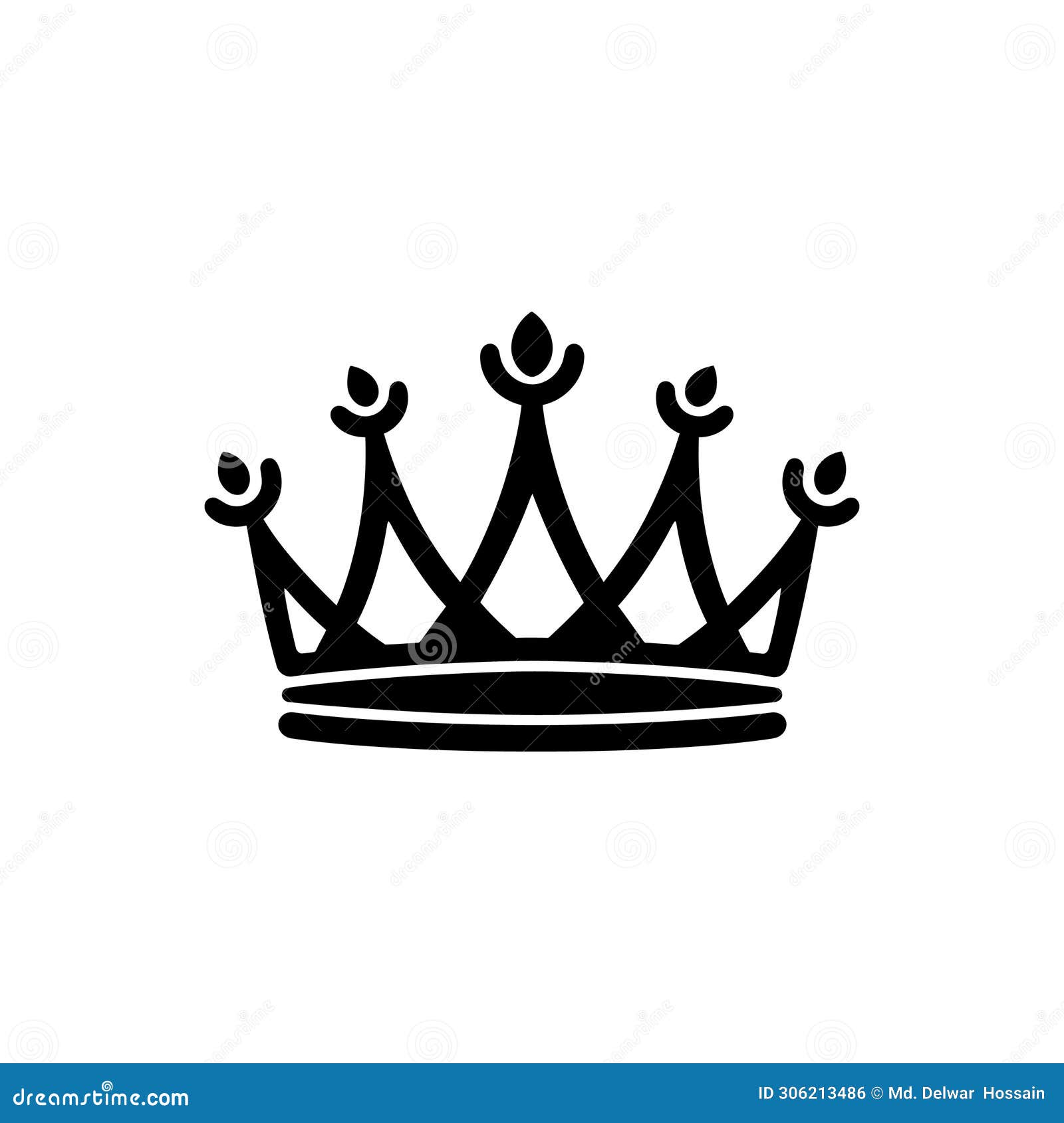 Celtic crown icon stock vector. Illustration of symbolic - 306213486