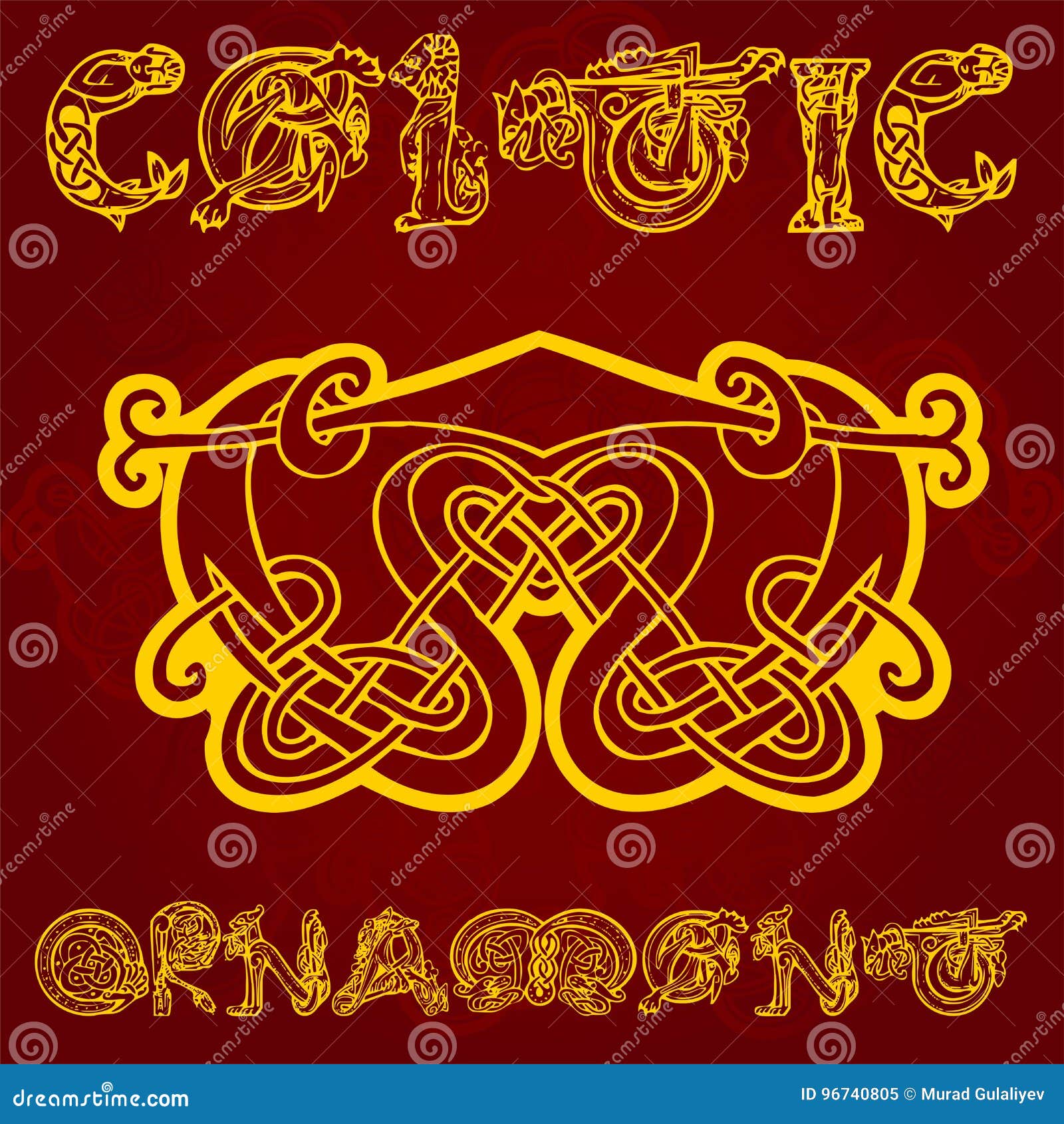 Celtic decorative ornament stock illustration. Illustration of celtic ...