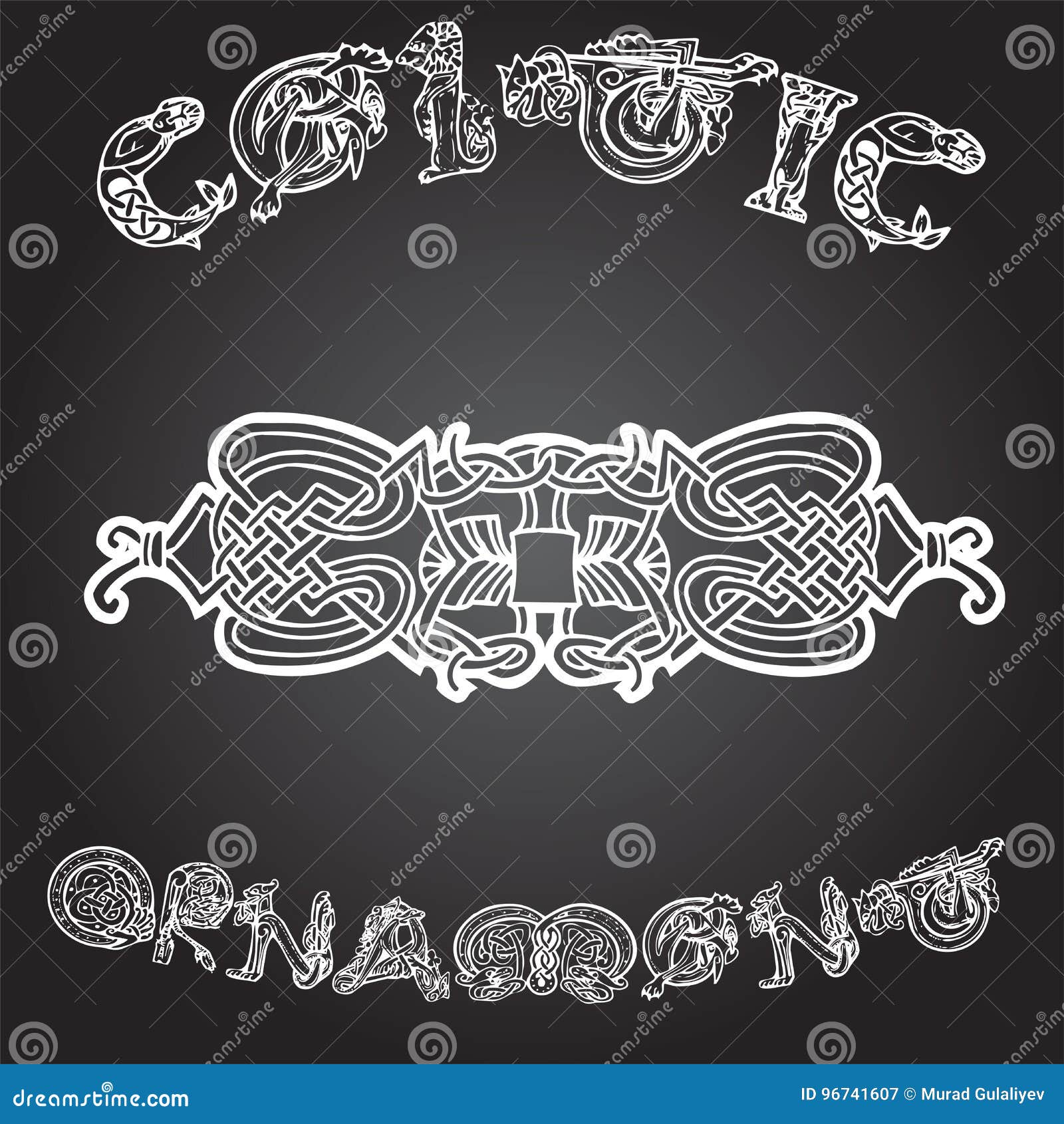 Celtic decorative ornament stock illustration. Illustration of graphic ...
