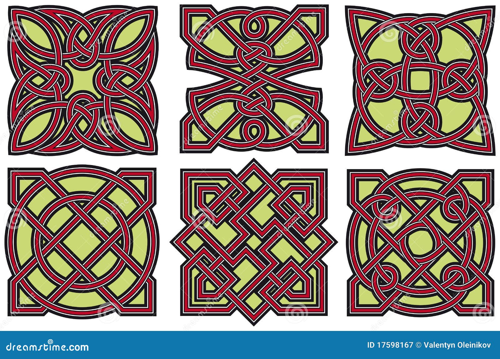 Celtic Design Elements Set Cartoon Vector | CartoonDealer.com #17598167