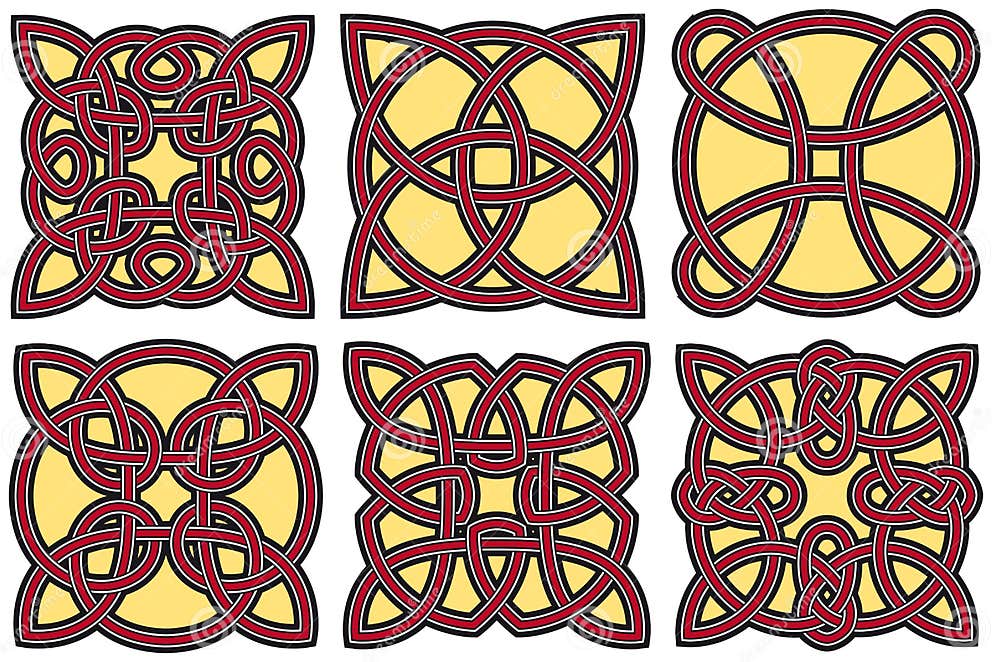Celtic design elements set stock vector. Illustration of celtic - 17598173