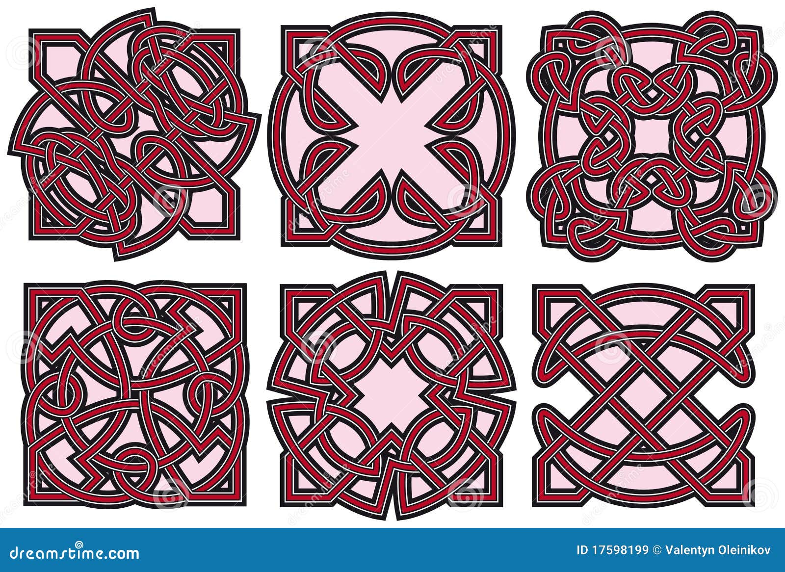 Celtic design elements set stock vector. Illustration of ornament ...