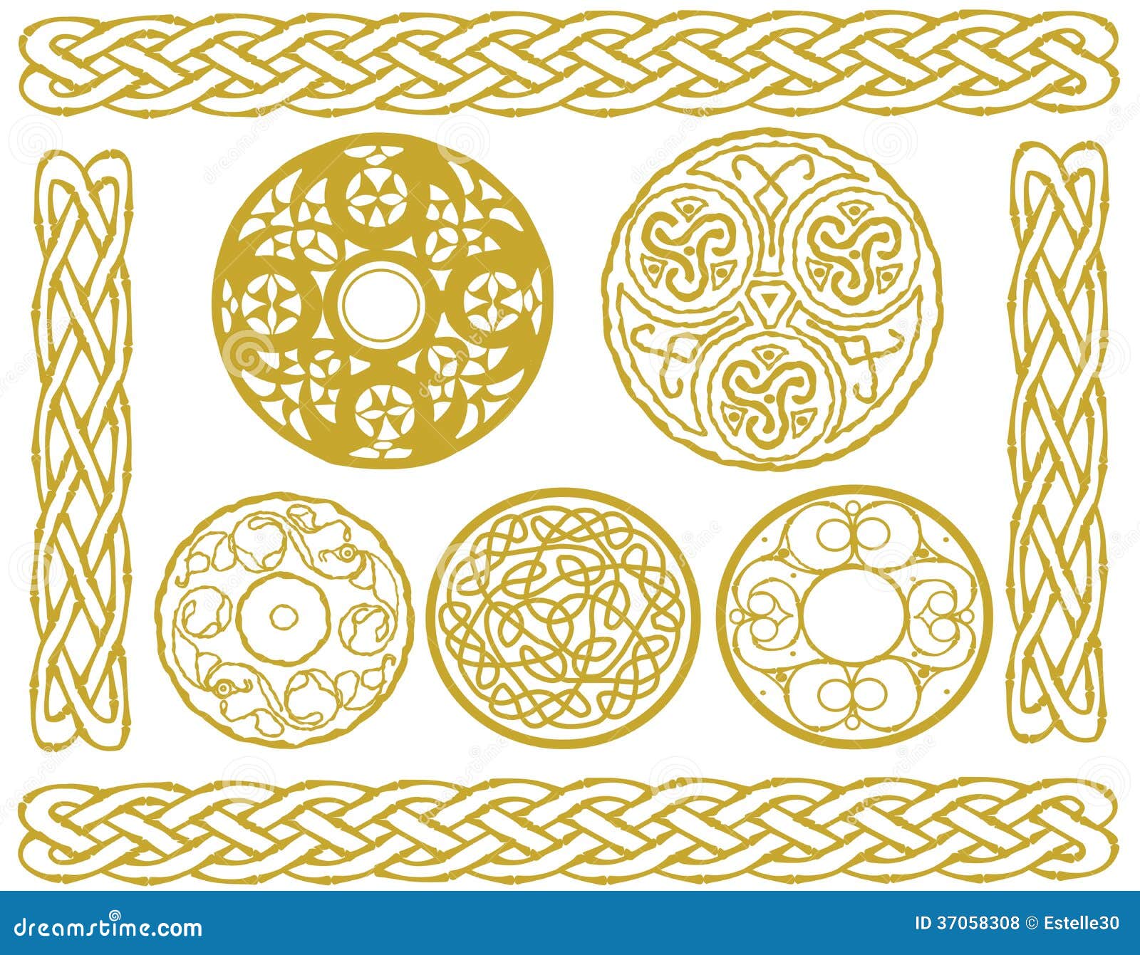 Celtic Designs Royalty Free Stock Photos - Image: 37058308