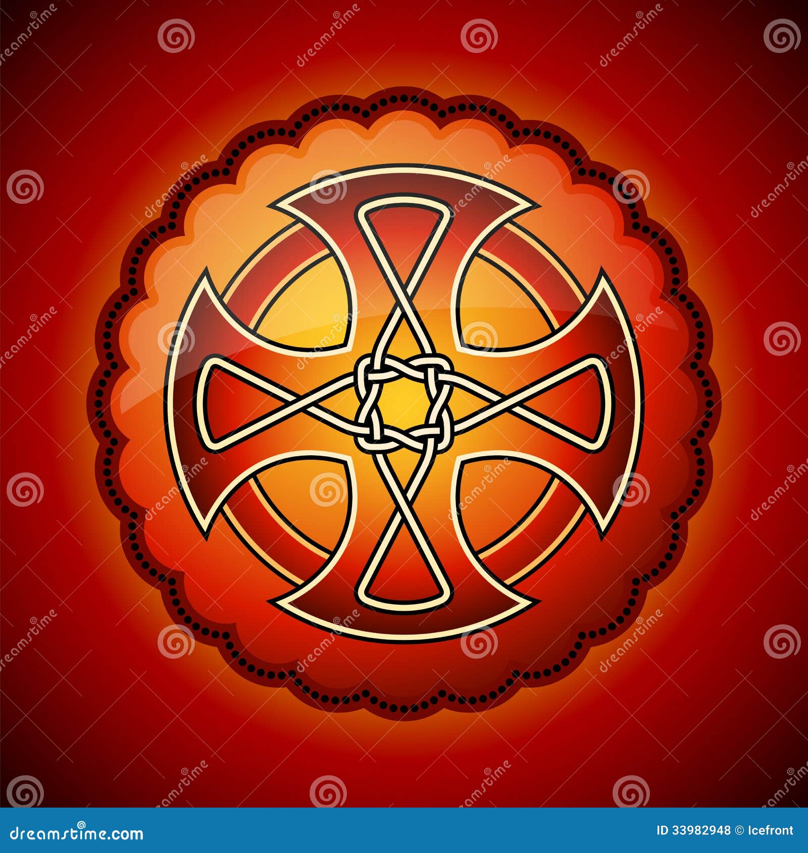 Celtic emblem stock vector. Illustration of graphic, drawing - 33982948
