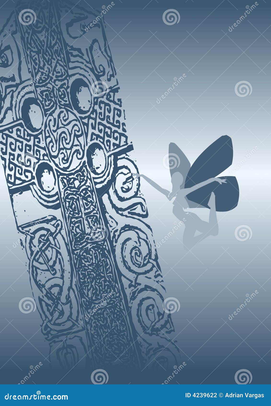 Celtic faery stock vector. Illustration of mistic, vector - 4239622